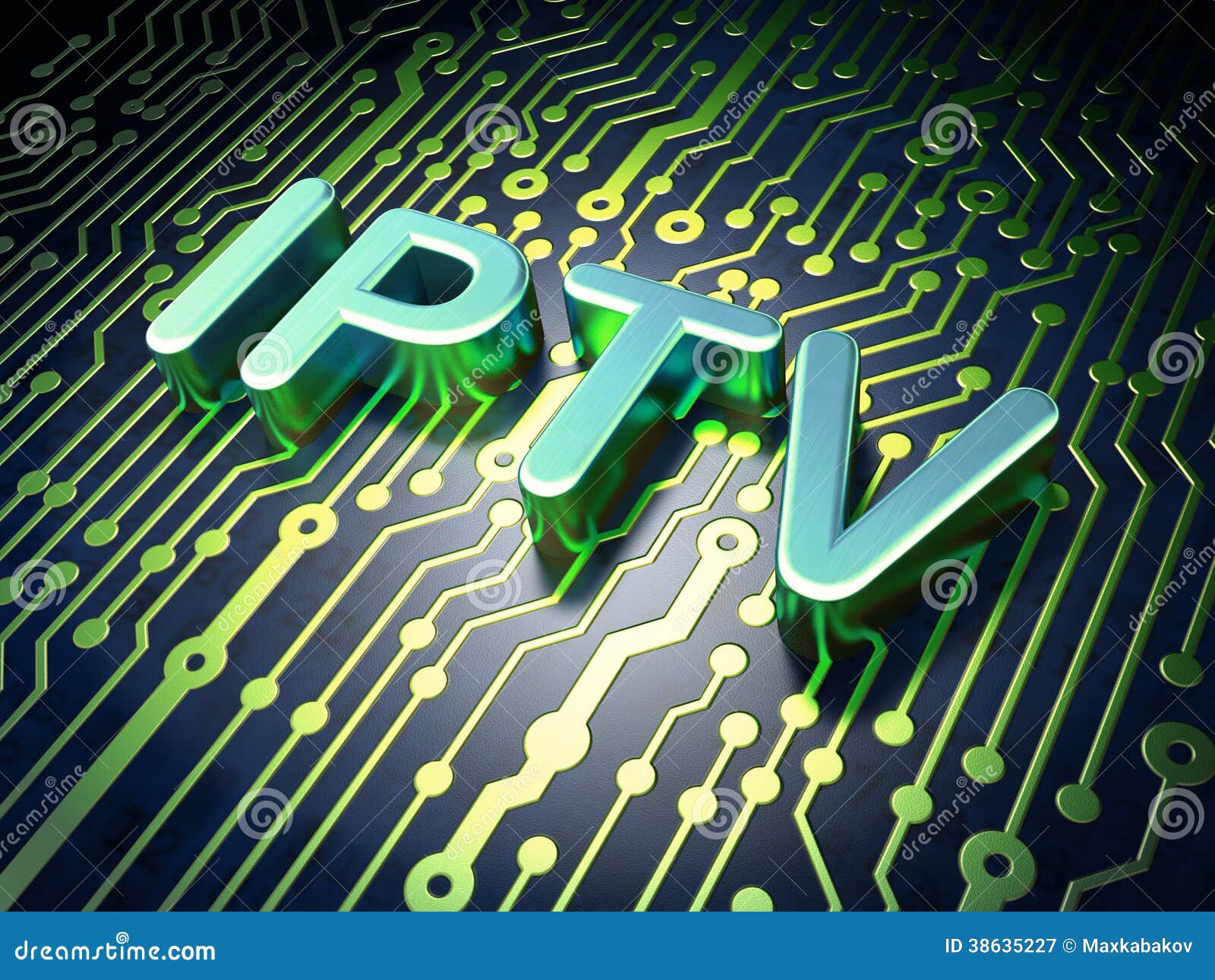 SEO Web Development Concept: IPTV on Circuit Board Background Stock ...