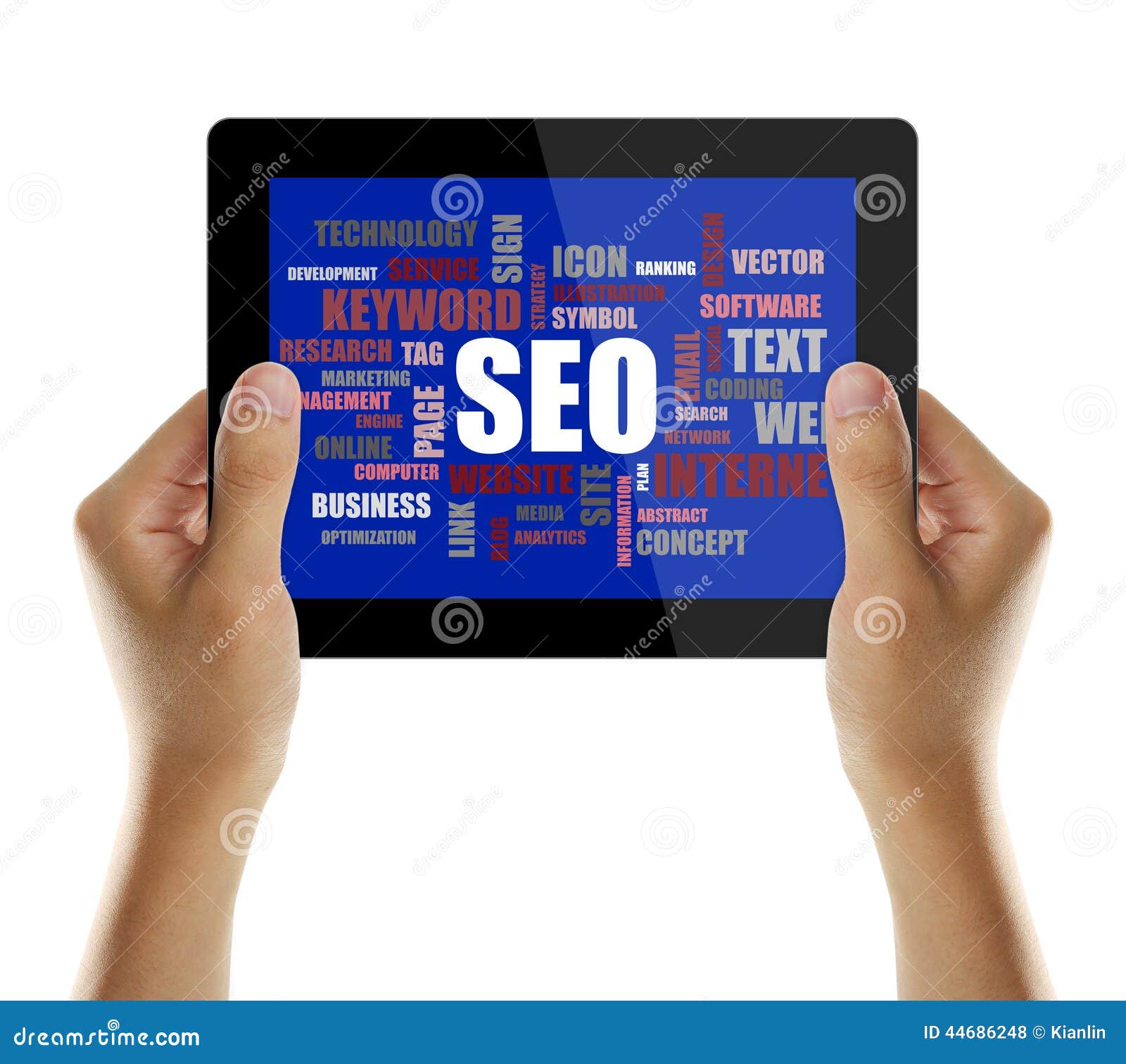 SEO word or tag cloud stock photo. Image of html, design - 44686248