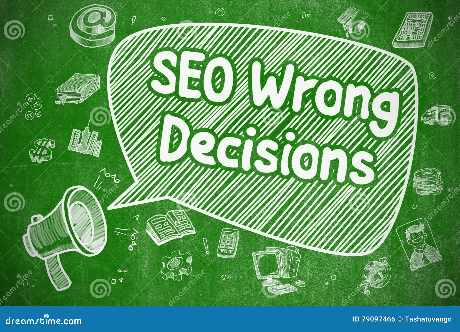 SEO Wrong Decisions - Conceito Do Negócio Ilustração Stock - Ilustração ...