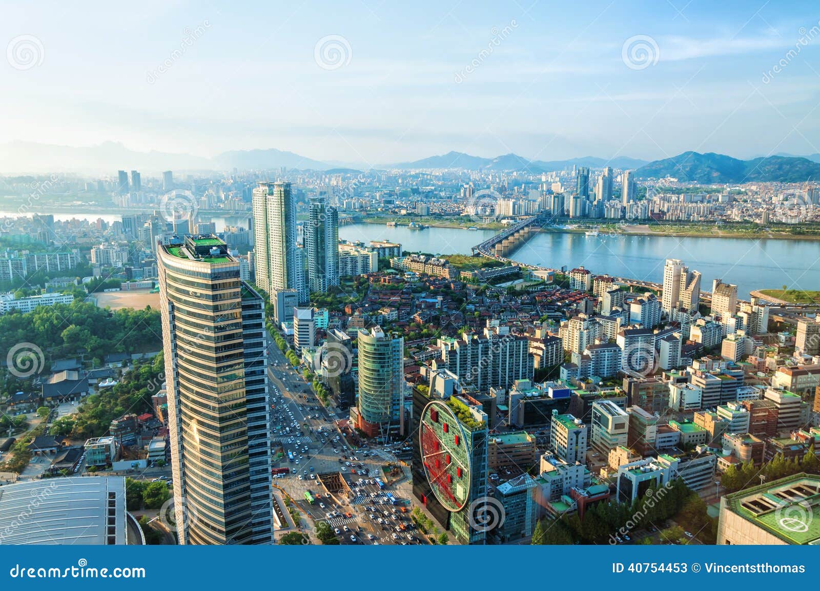 Seoul Cityscape stock image. Image of destination, skyline - 40754453