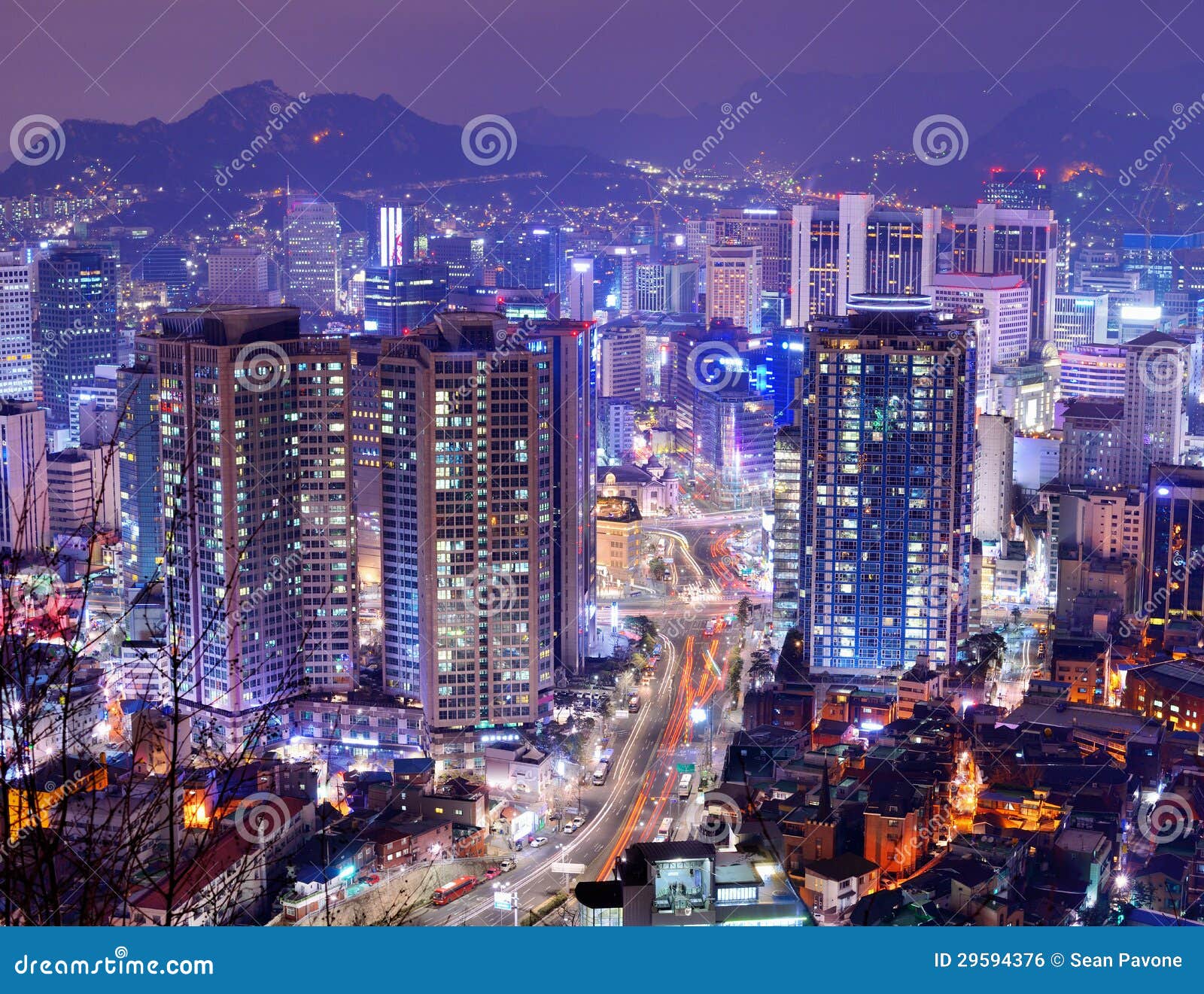 Seoul Gangnam District Royalty Free Stock Image - Image: 29594376