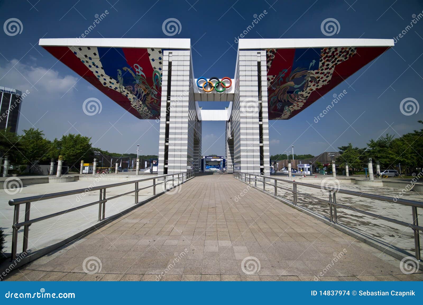 Seoul Olympic Park editorial stock image. Image of gate - 14837974