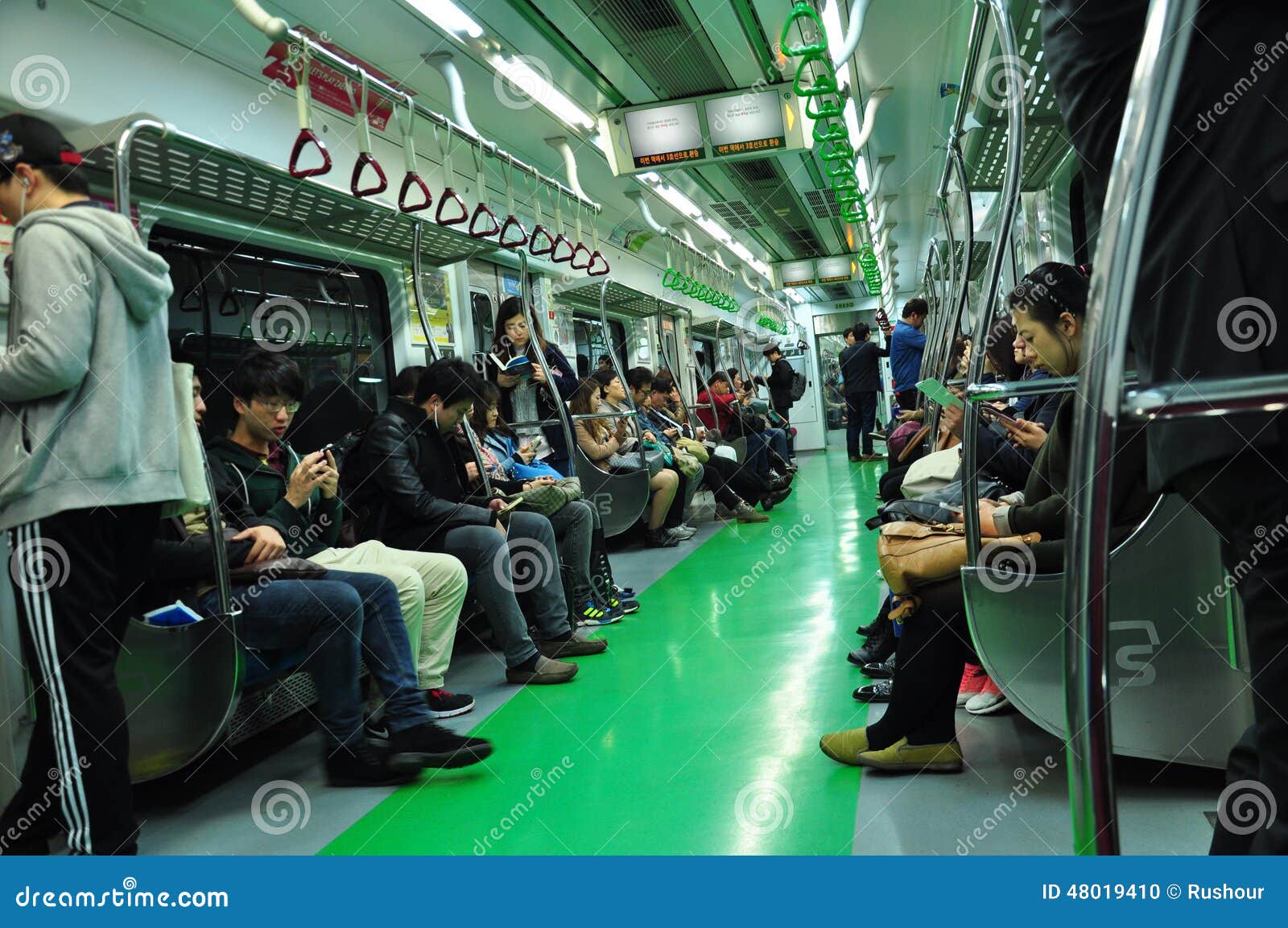 Seoul Subway Train editorial image. Image of korean, hour - 48019410