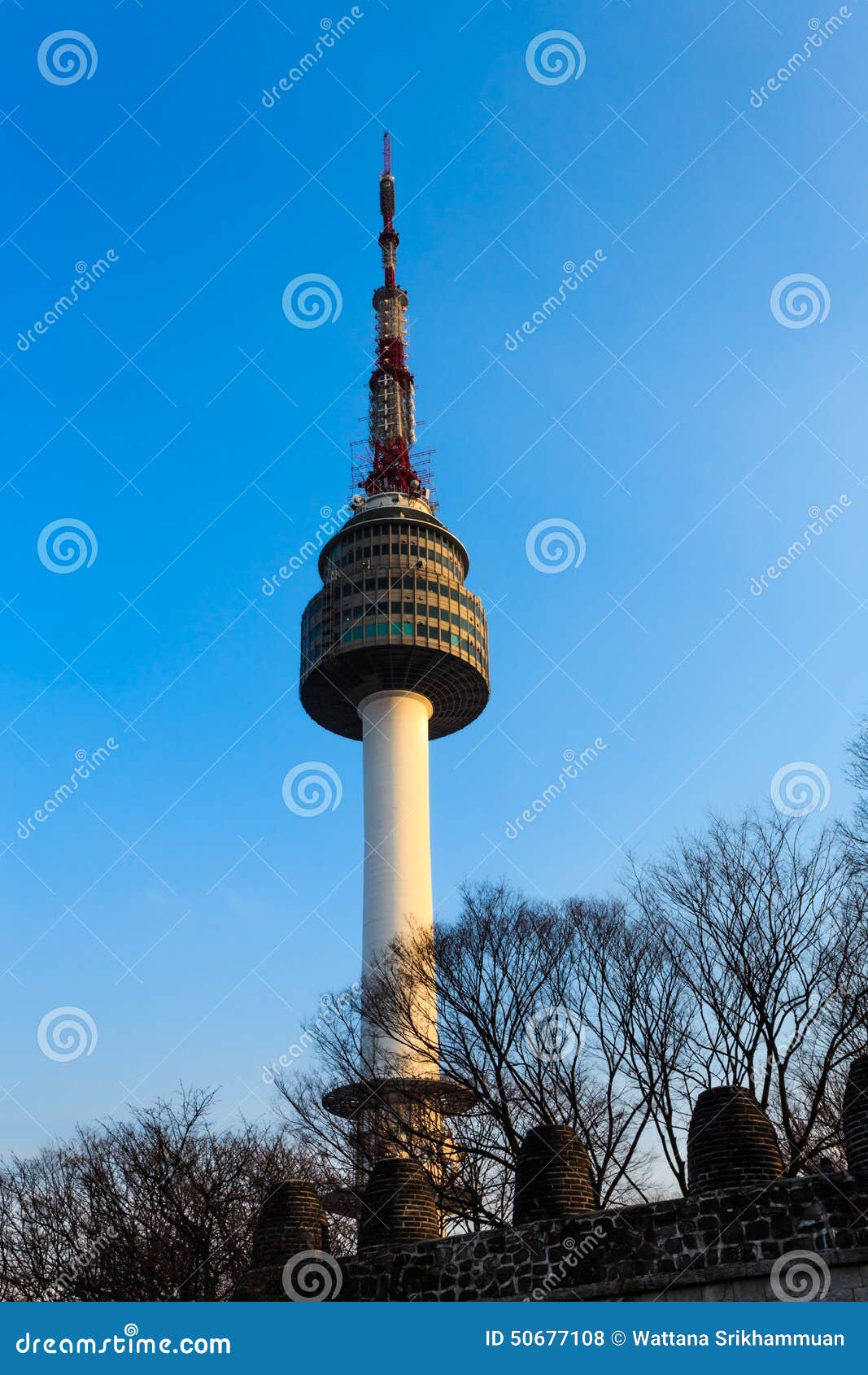 Seoul Tower Royalty-Free Stock Image | CartoonDealer.com #50677108