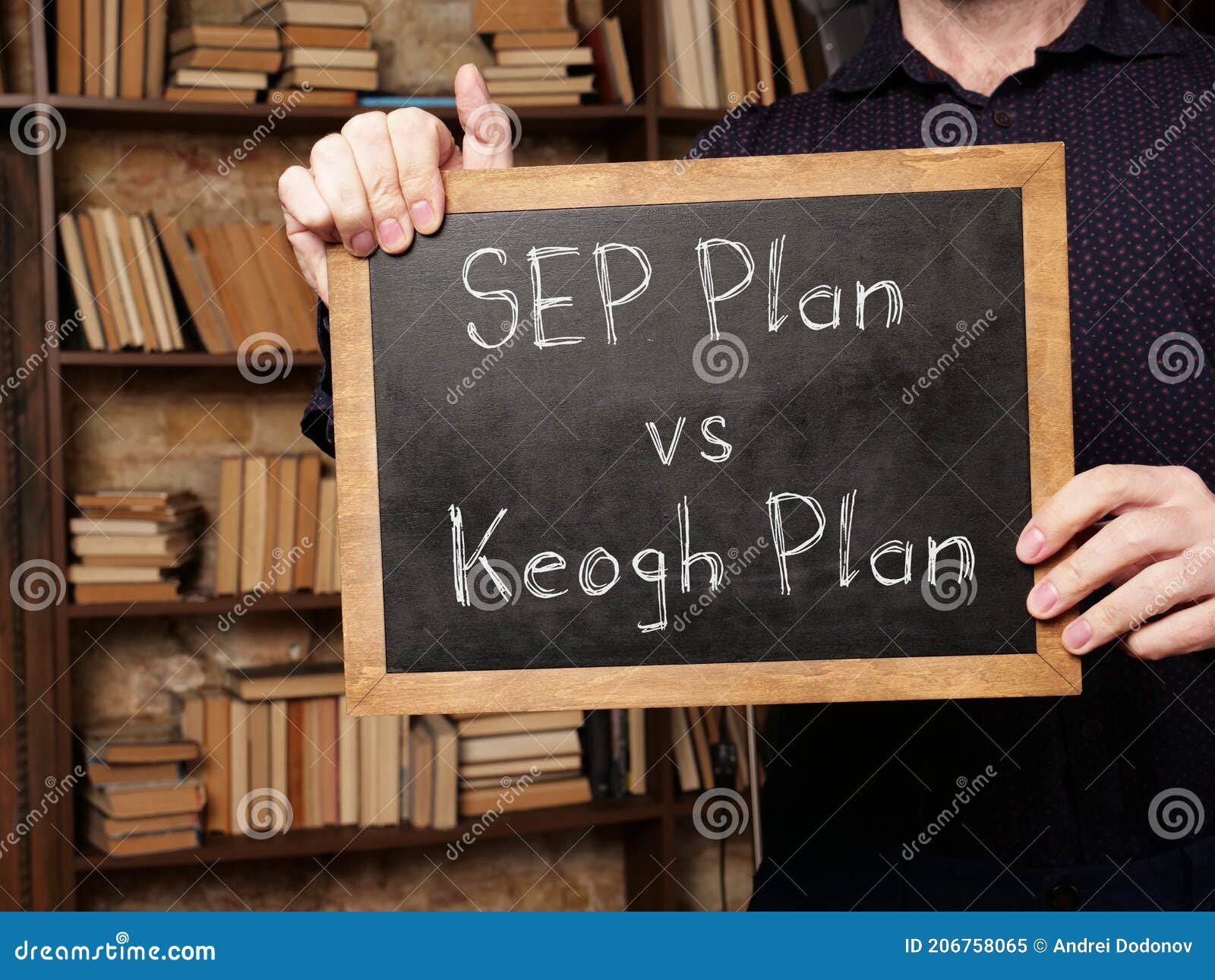 SEP Plan Vs Keogh Plan is Shown on the Business Photo Using the Text ...