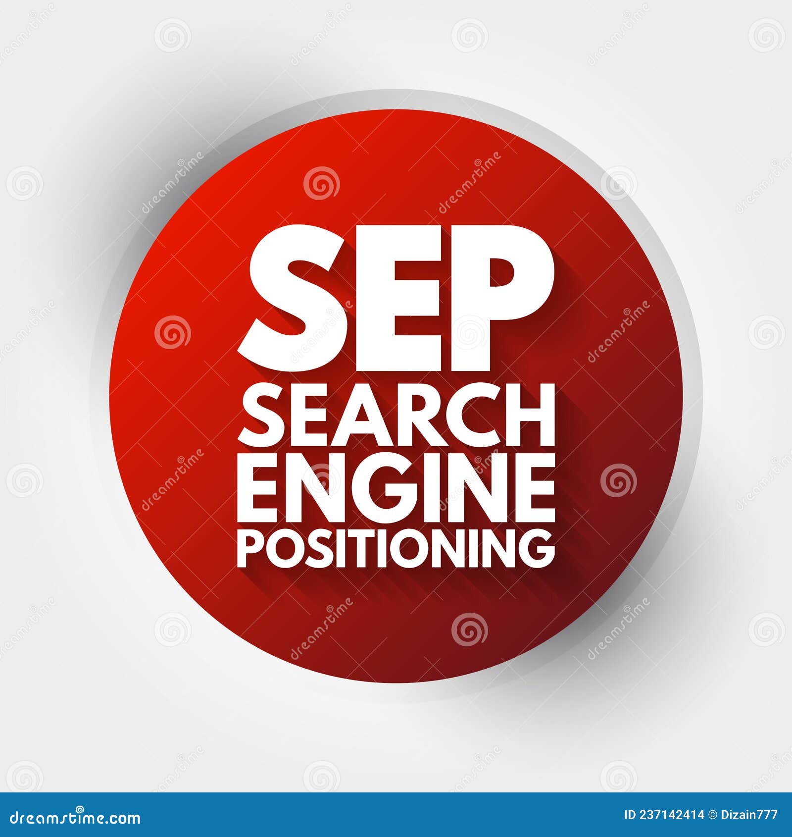 SEP - Search Engine Positioning Acronym, Technology Concept Background ...