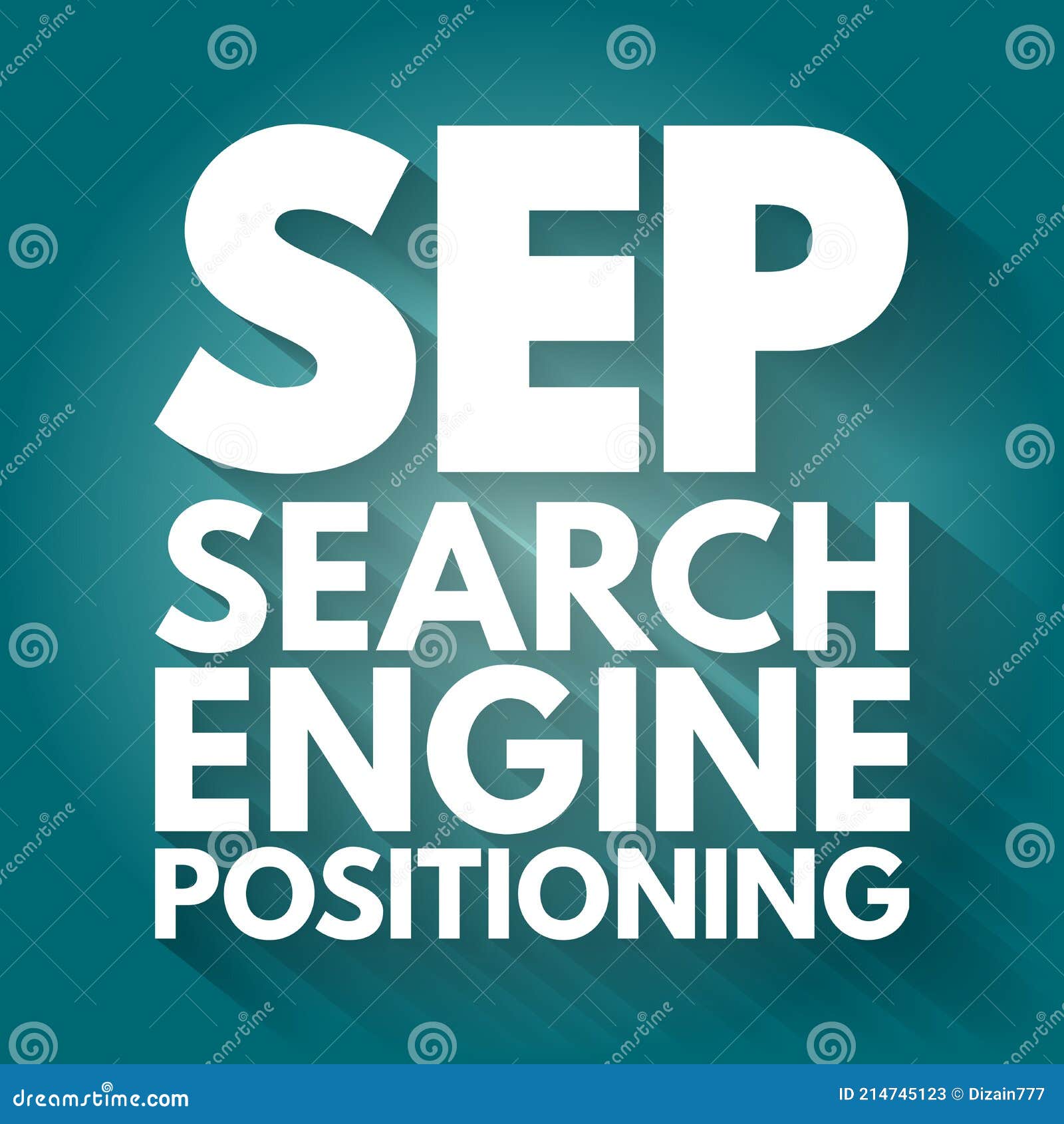 SEP - Search Engine Positioning Acronym, Technology Concept Background ...