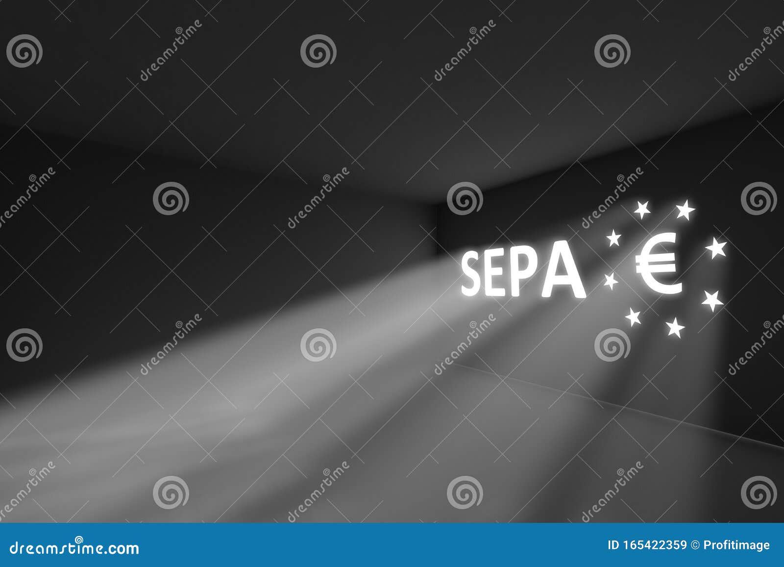 SEPA Concept Blurred Background Royalty-Free Cartoon | CartoonDealer ...
