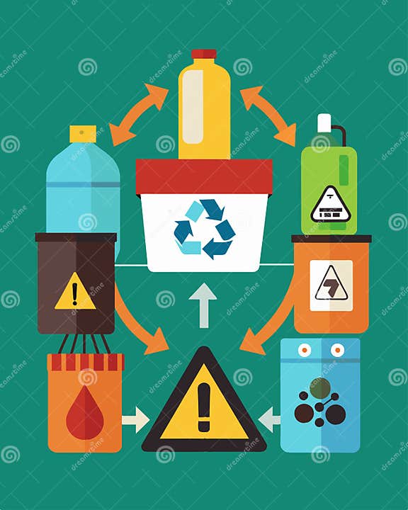 In a Separate Area Workers Handle Hazardous Waste Ensuring it is ...