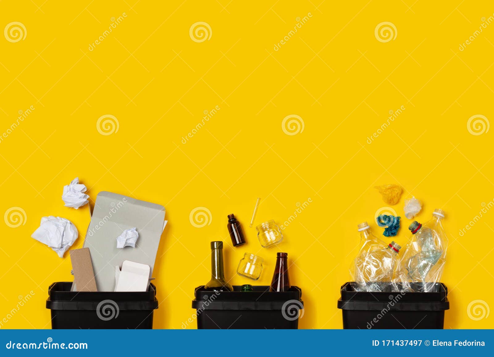 Separate Collection of Waste Stock Image - Image of recycle, proper ...