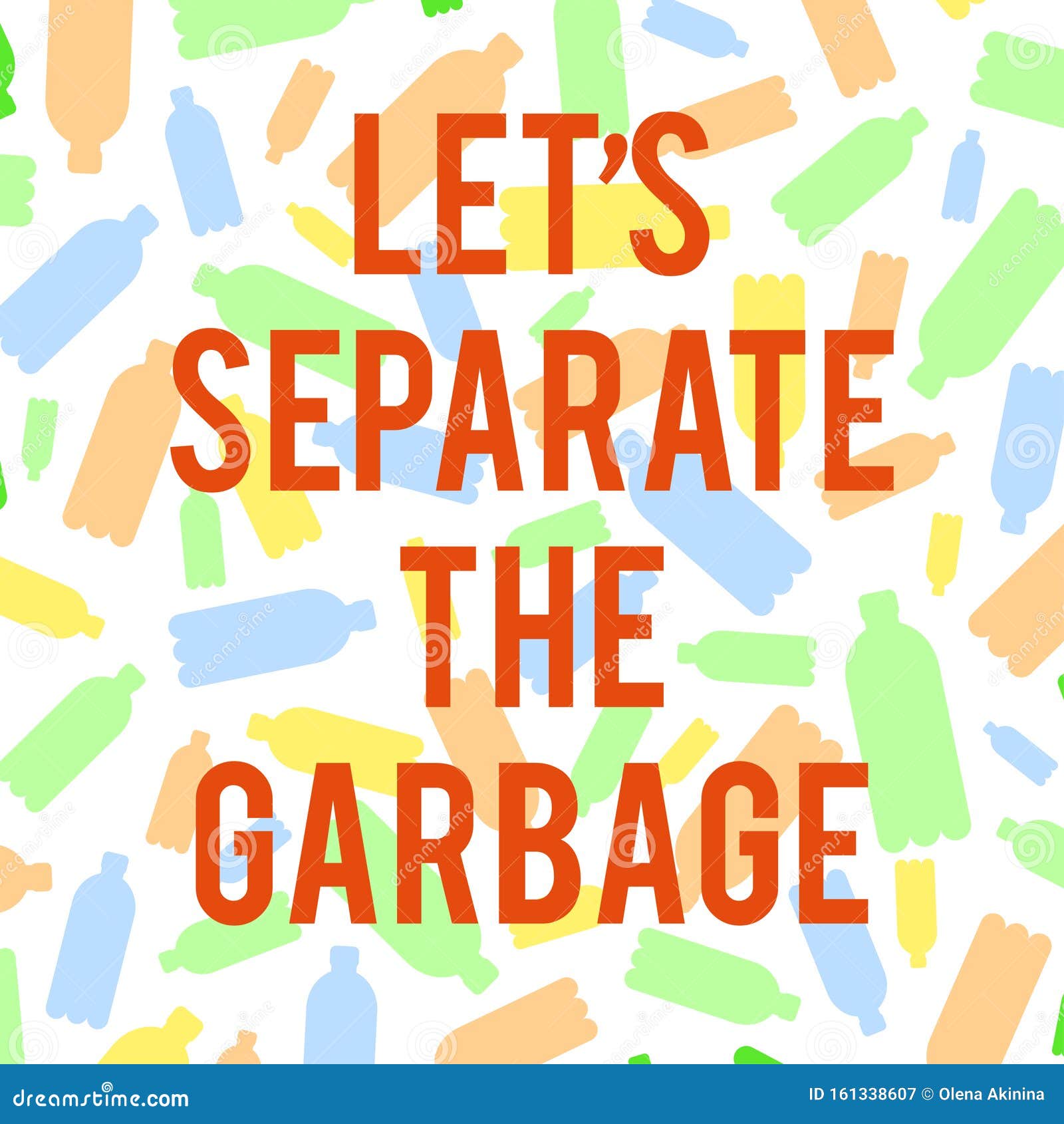 A Square Image with the Text Let`s Separate the Garbage and Plastic ...