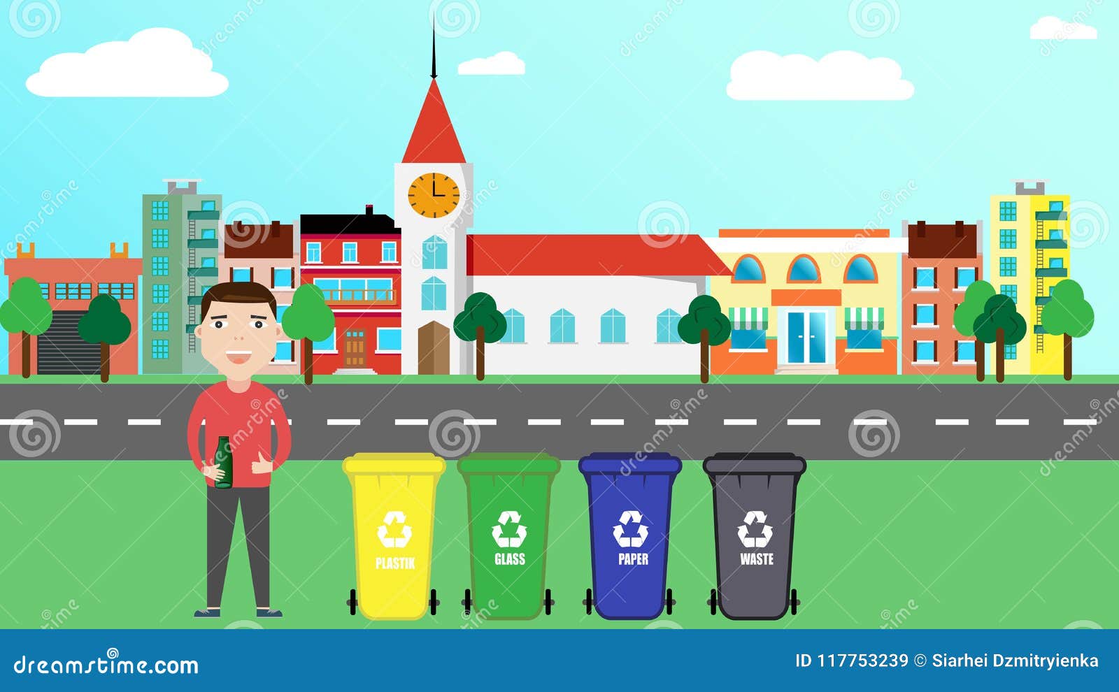 Separate Garbage Waste. Concept of Processing Waste and Garbage Stock ...