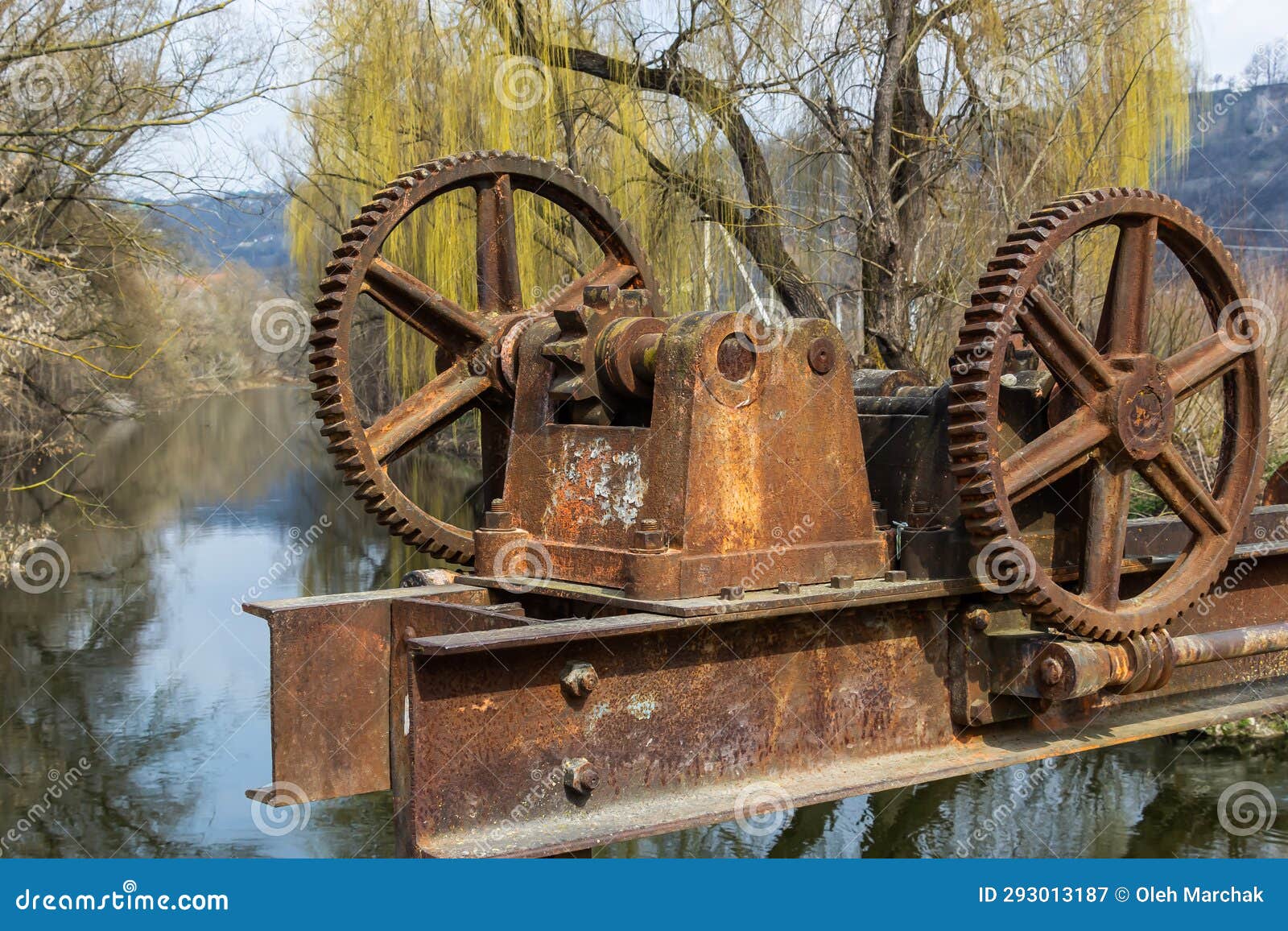 Separate Metal Elements of the Gateways of the Ancient Dam of the Mill ...