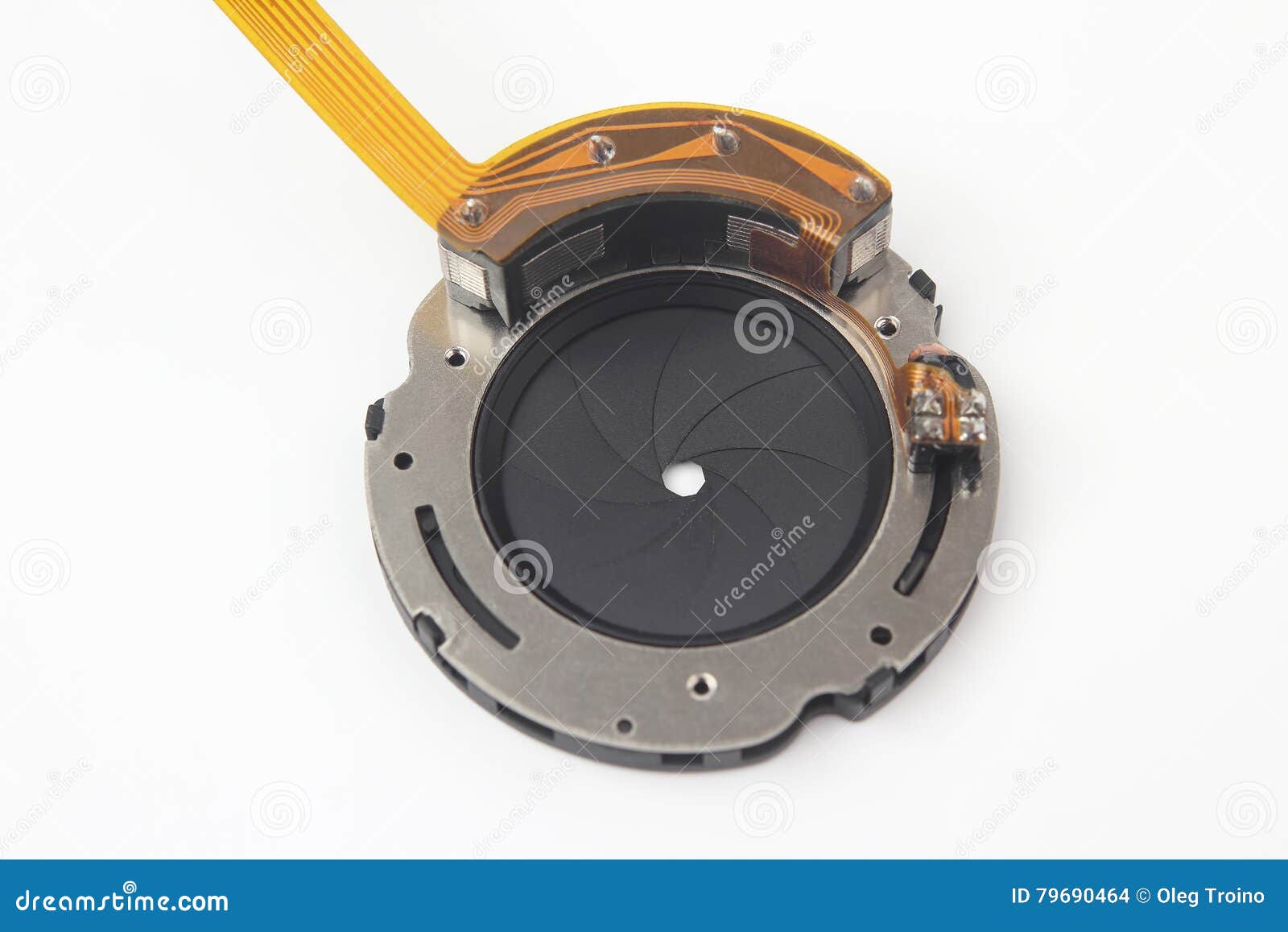 Separate Part of the Aperture of the Camera Lens Stock Photo - Image of ...