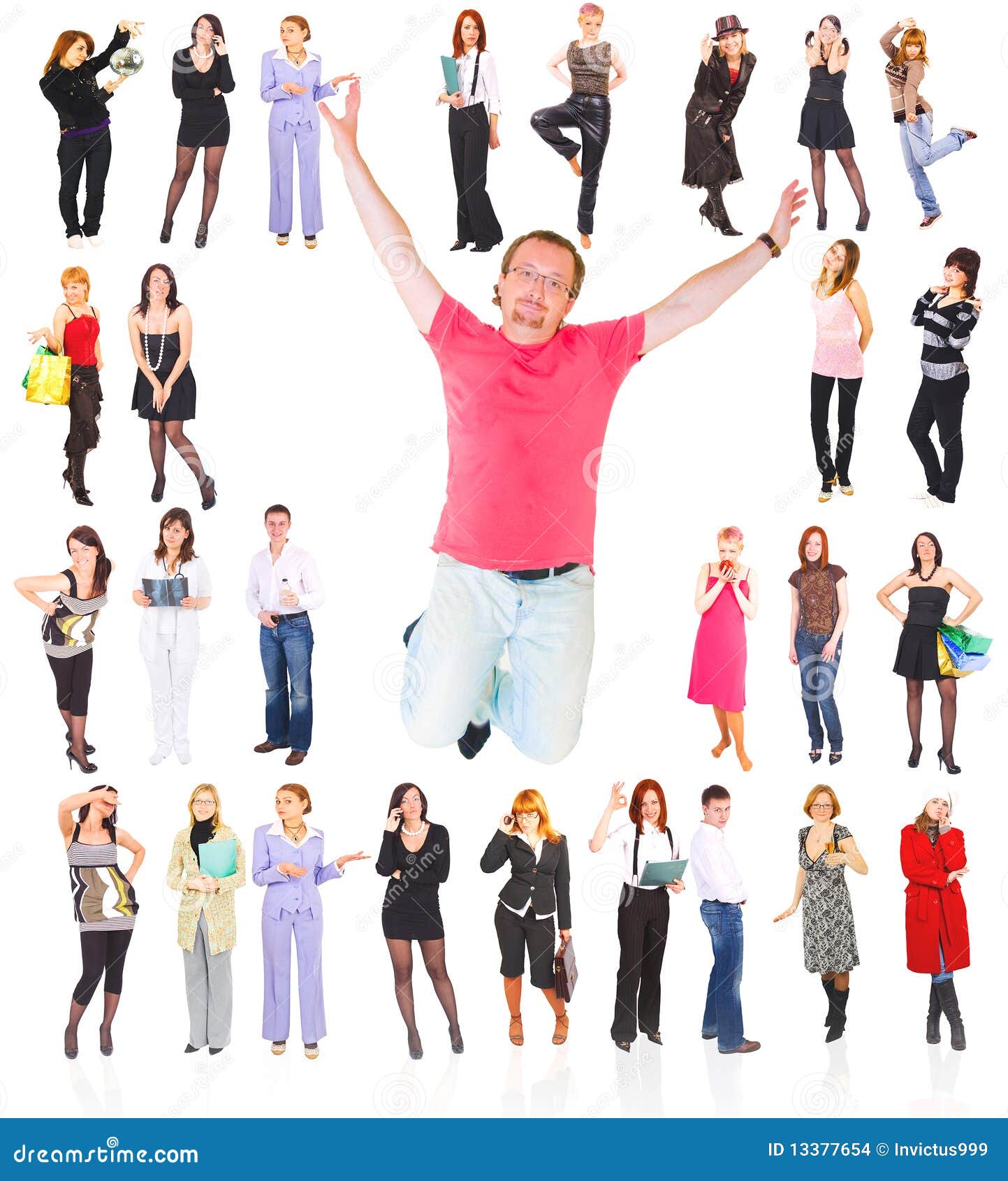 Separate people stock photo. Image of cute, business - 13377654