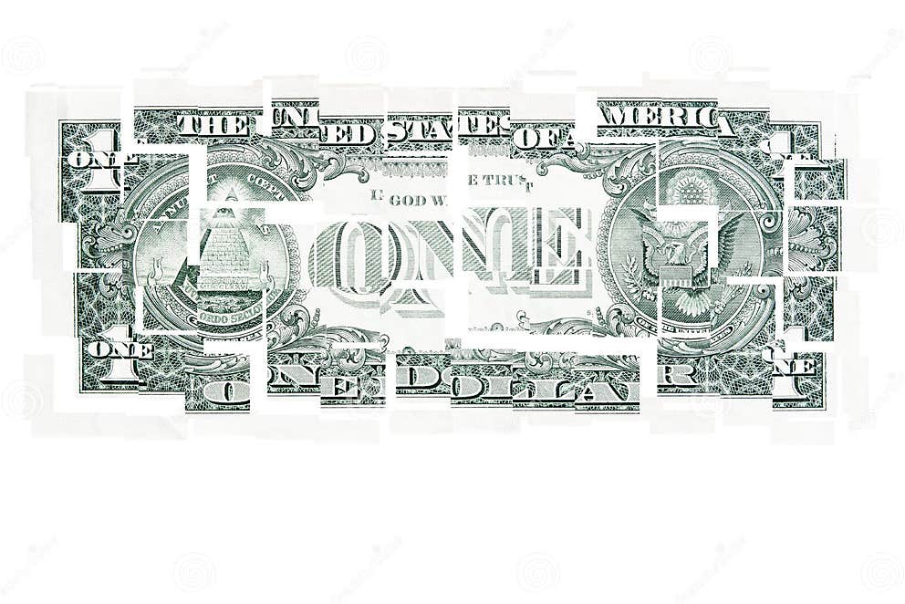 Separate slices of dollar stock photo. Image of relief - 38860638