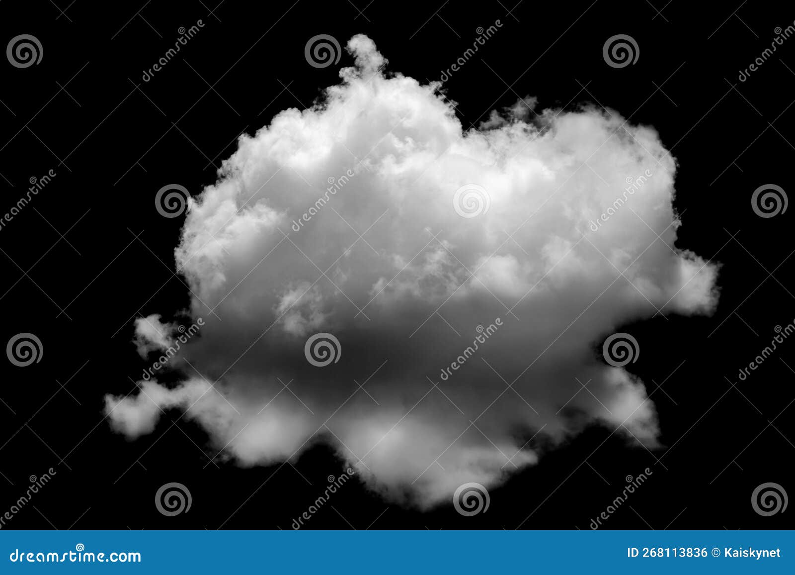 Separate White Clouds on a Black Background Have Real Clouds. White ...