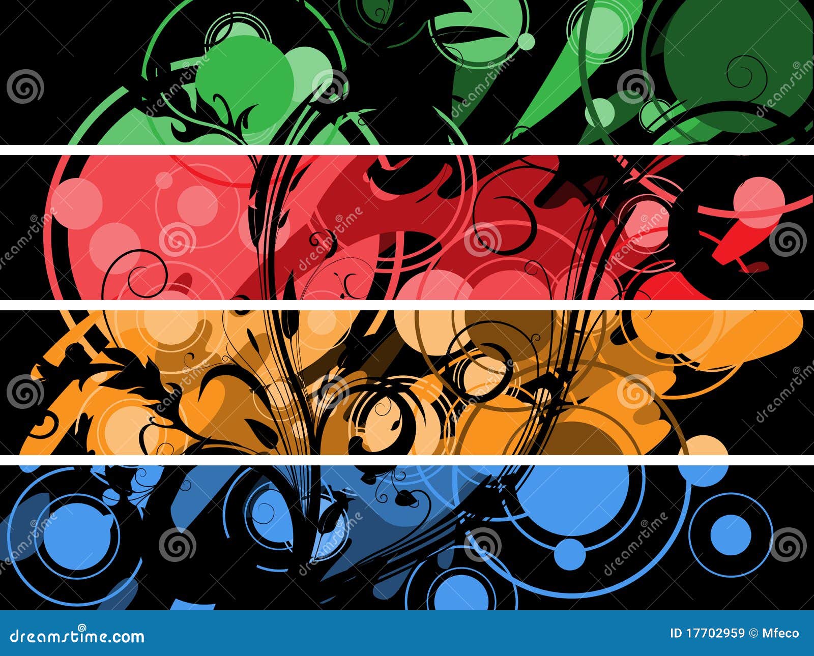 Separated banners stock vector. Illustration of fresh - 17702959