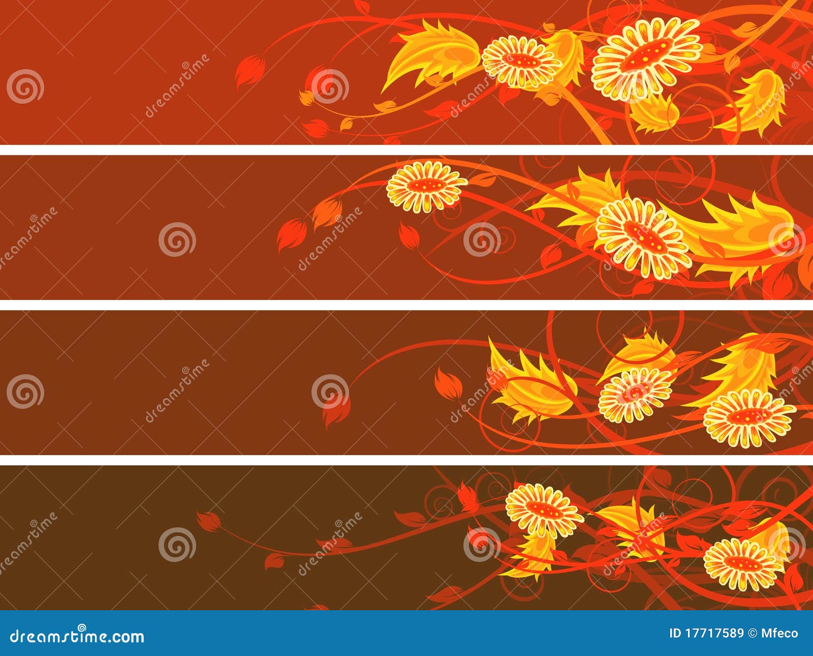 Separated banners stock vector. Illustration of nature - 17717589