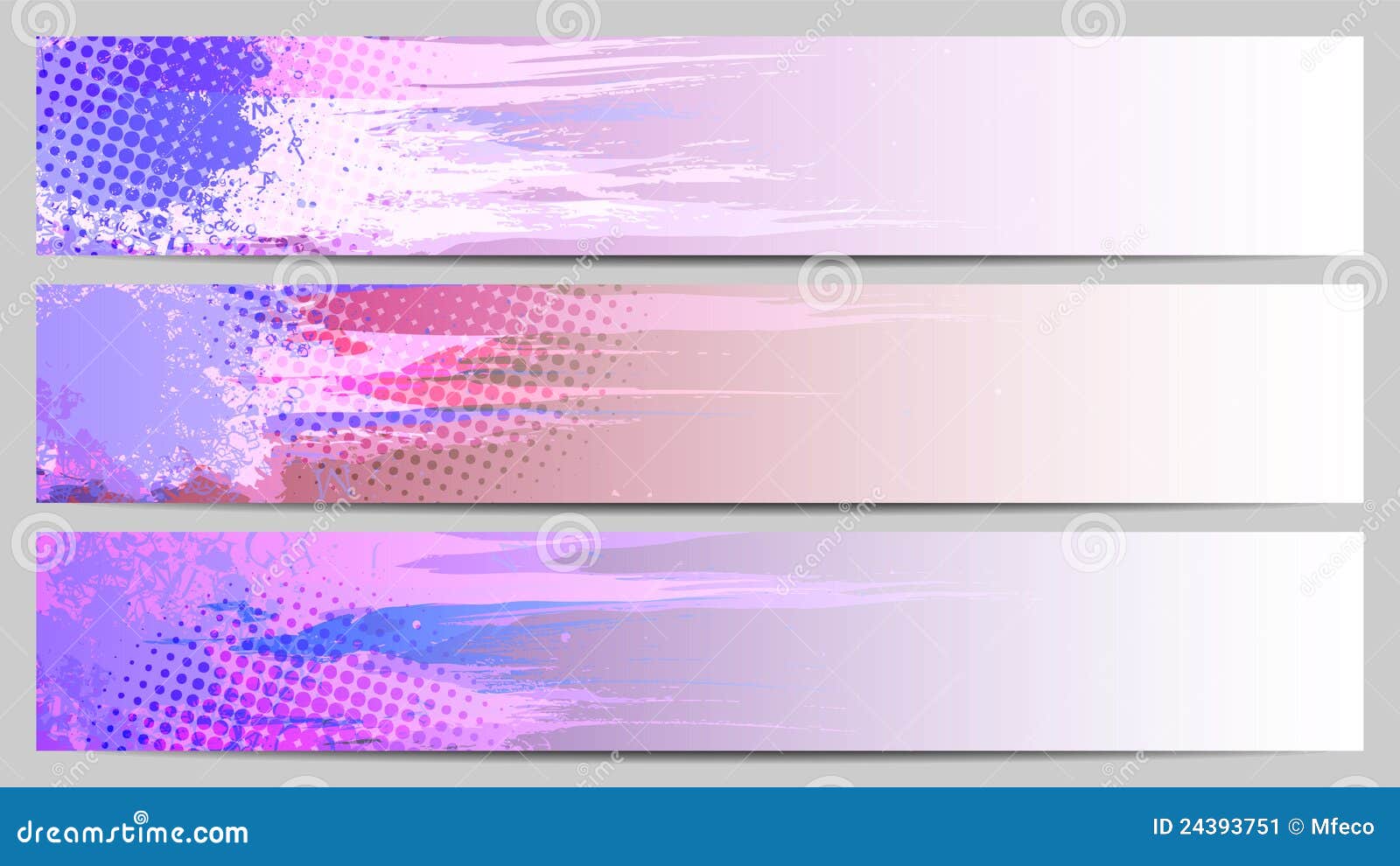 Separated banners stock vector. Illustration of design - 24393751