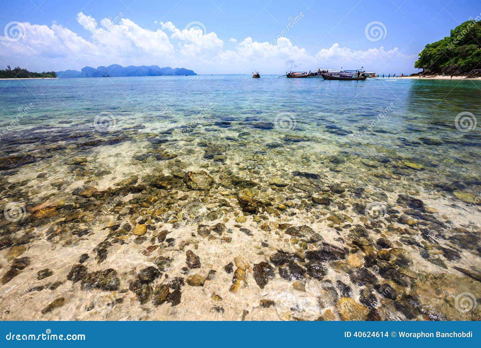 Separated Sea (Thale Waek) stock photo. Image of andaman - 40624614