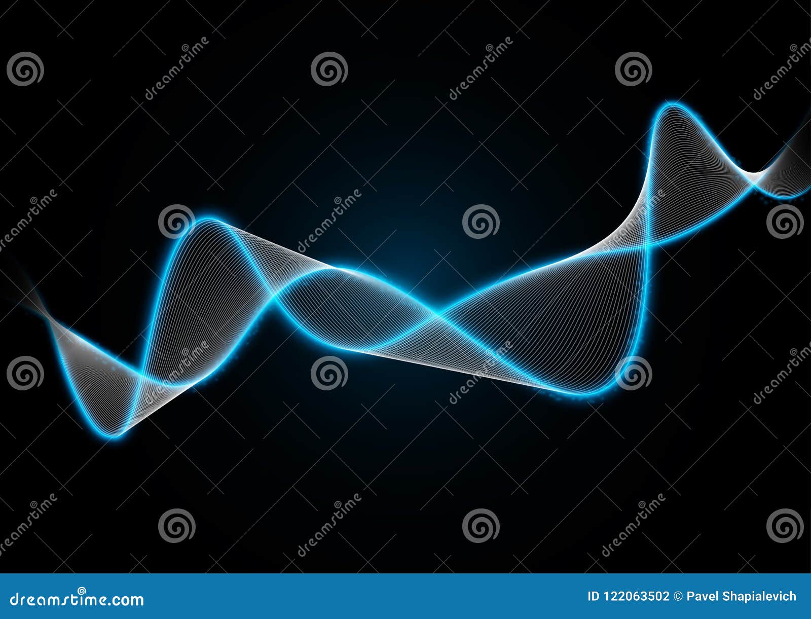 Separated shine waves stock illustration. Illustration of graphic ...