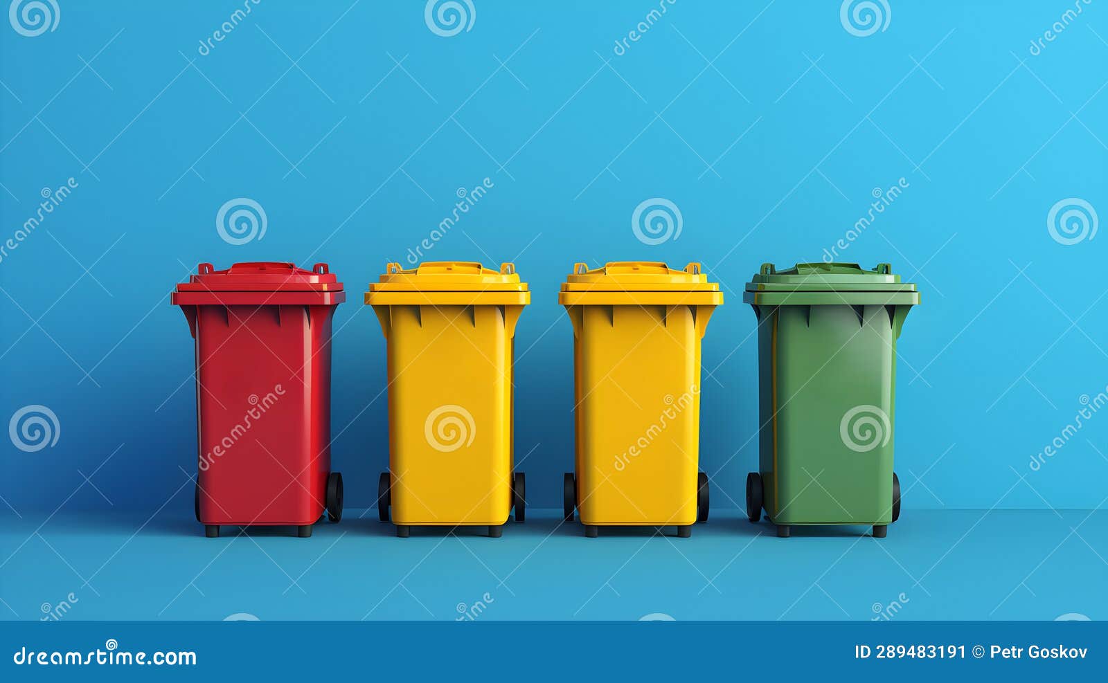 Separating Garbage into Different Containers Stock Image - Image of ...