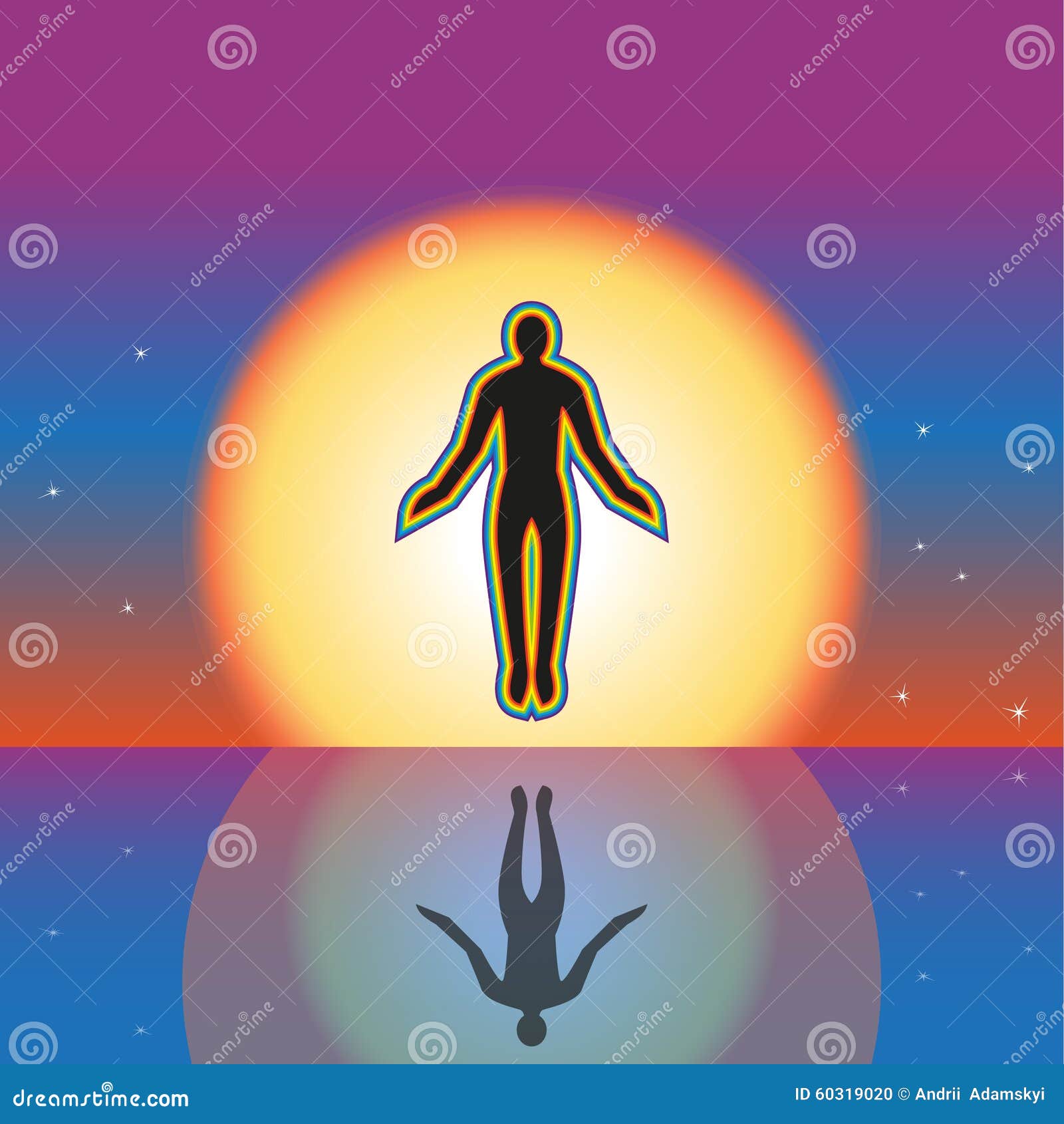 Separation from the Earth and a Levitation Stock Vector - Illustration ...