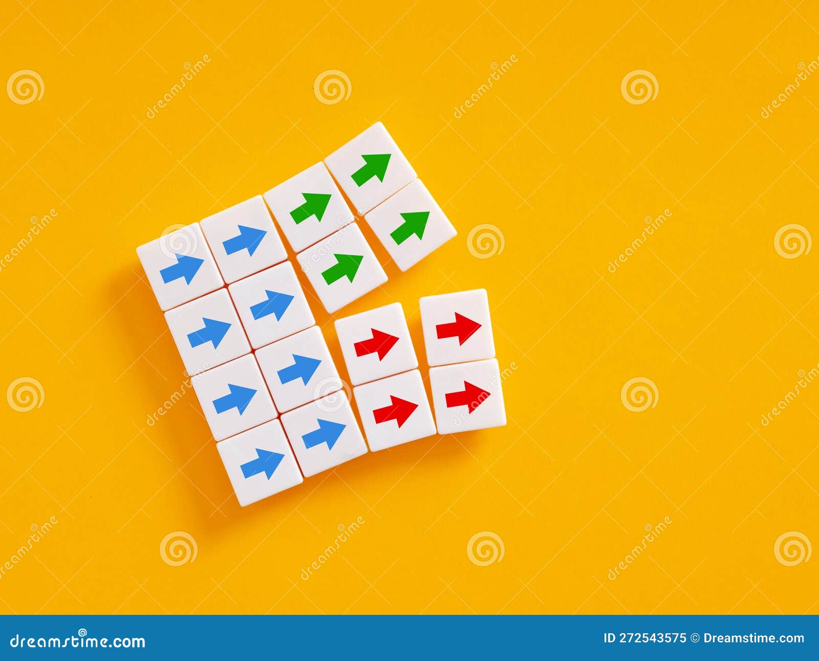 Separation and Split in the Team. Collapsing Teamwork Stock Image ...