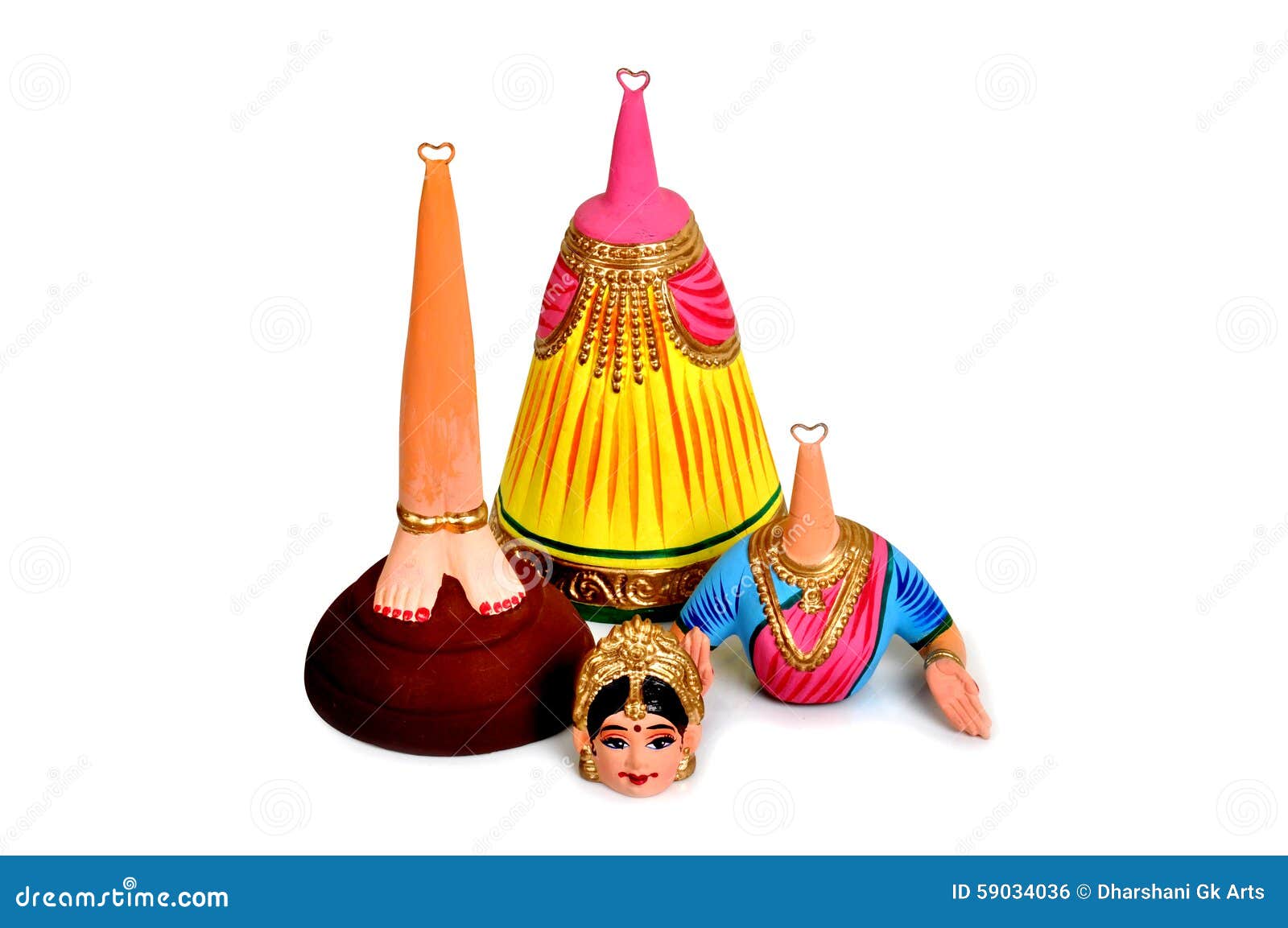 Separation Tanjore Dance Dolls Stock Photo | CartoonDealer.com #59034036