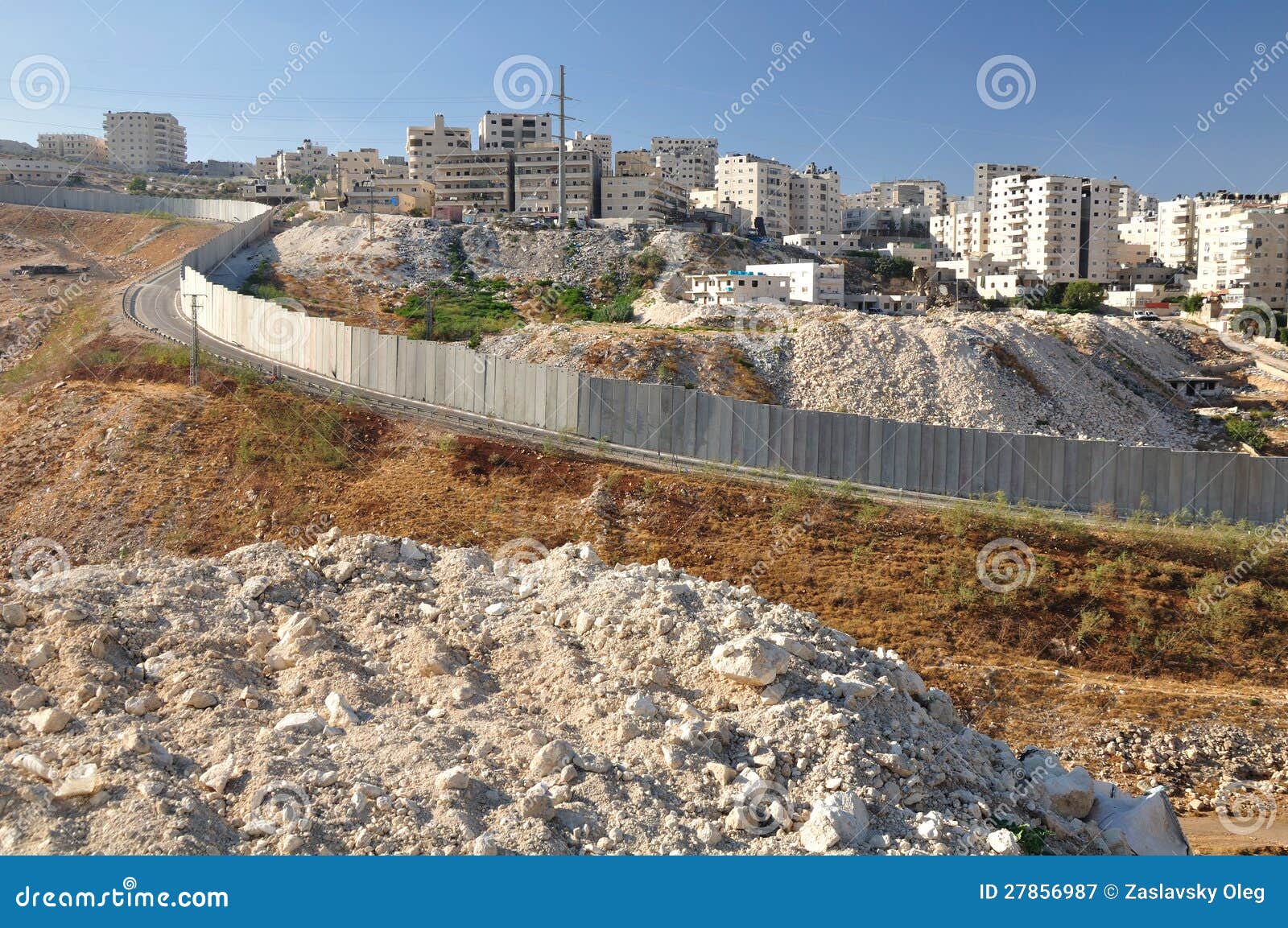 Separation wall. Israel. stock image. Image of jewish - 27856987