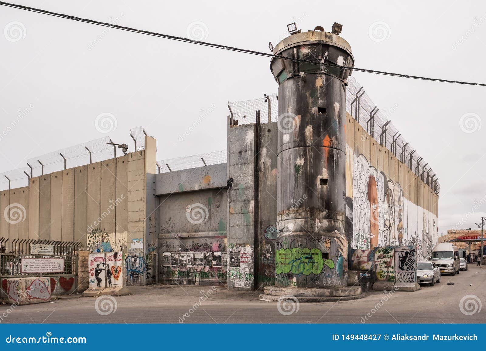 Separation Wall between Israel and West Bank Editorial Photography ...