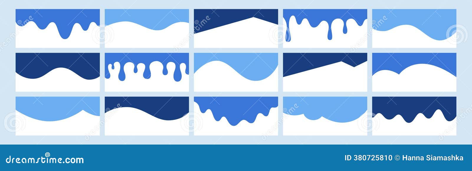 Separator Header, Section Divider Shapes, Blue Headline Design Elements ...