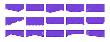 Separator Header for Web Page Design. Flat Vector Illustration. Set of ...