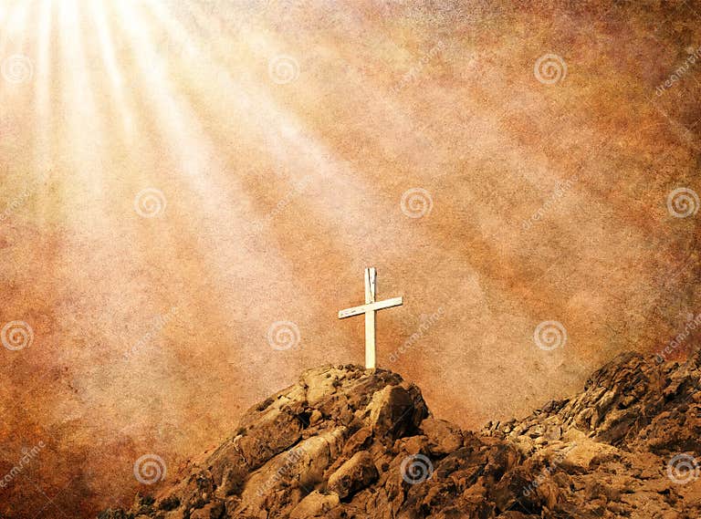 Sepia Cross2 stock photo. Image of jesus, horizontal, christian - 4089768