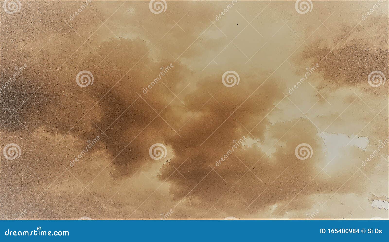Sepia Filter Sky and Clouds Background Stock Photo - Image of wallpaper ...