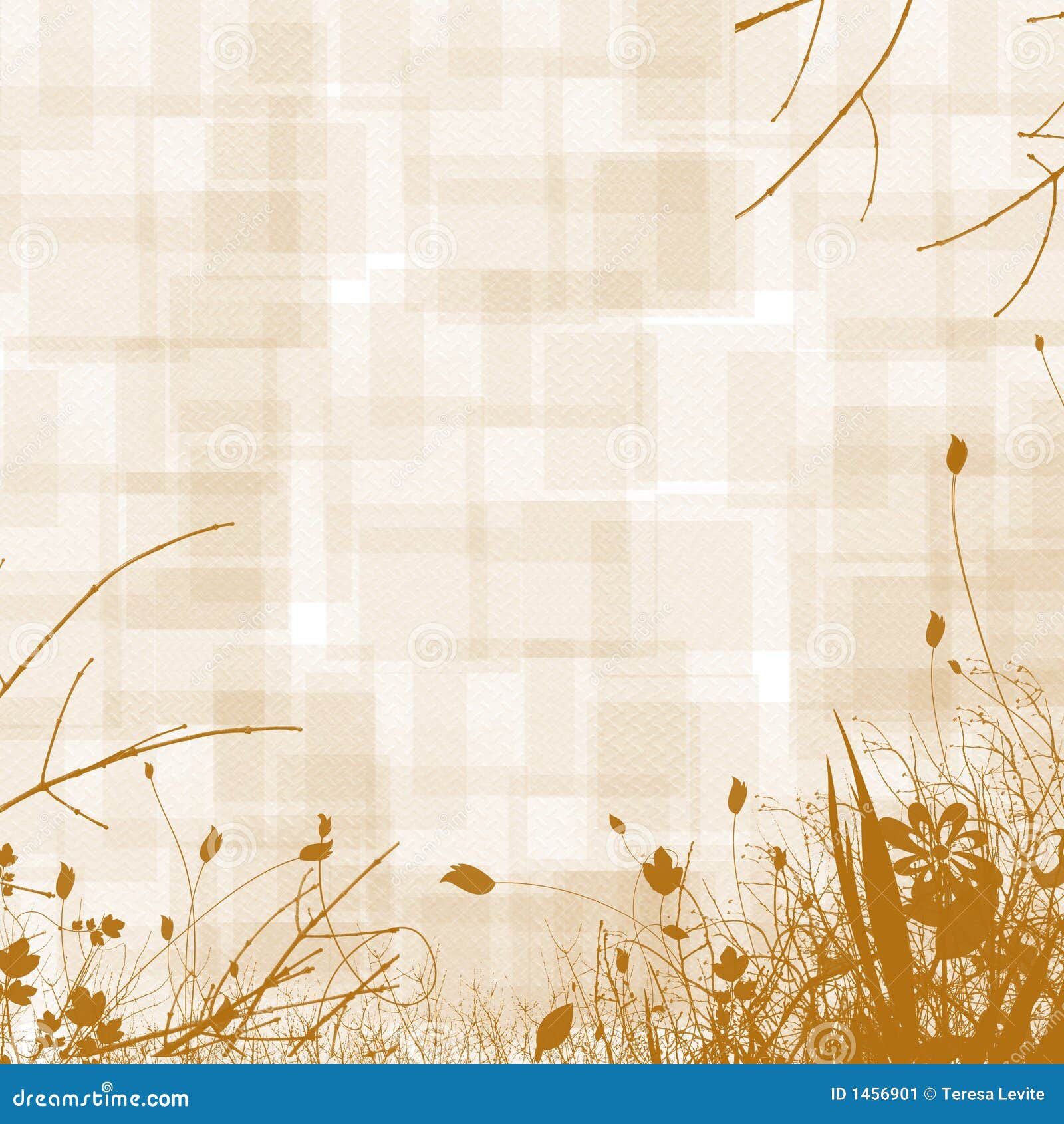 Sepia Floral Background stock illustration. Illustration of soft - 1456901