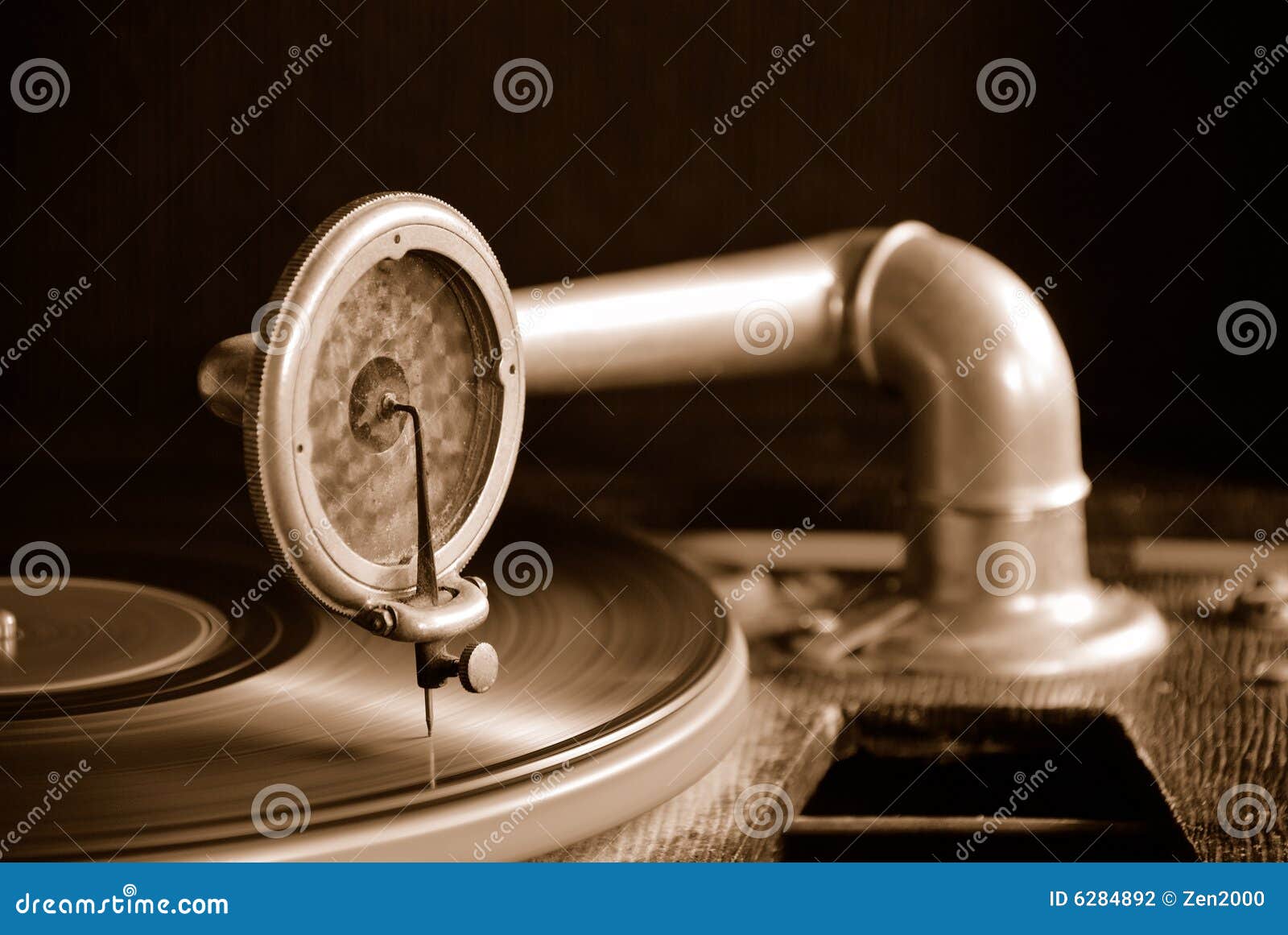 Sepia gramophone stock photo. Image of groove, retro, victrola - 6284892