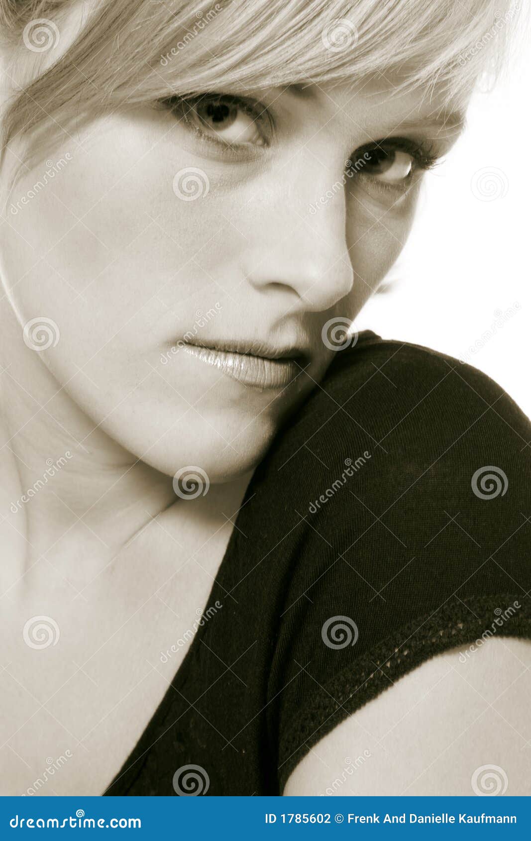 Sepia look stock photo. Image of fashion, isolated, expression - 1785602
