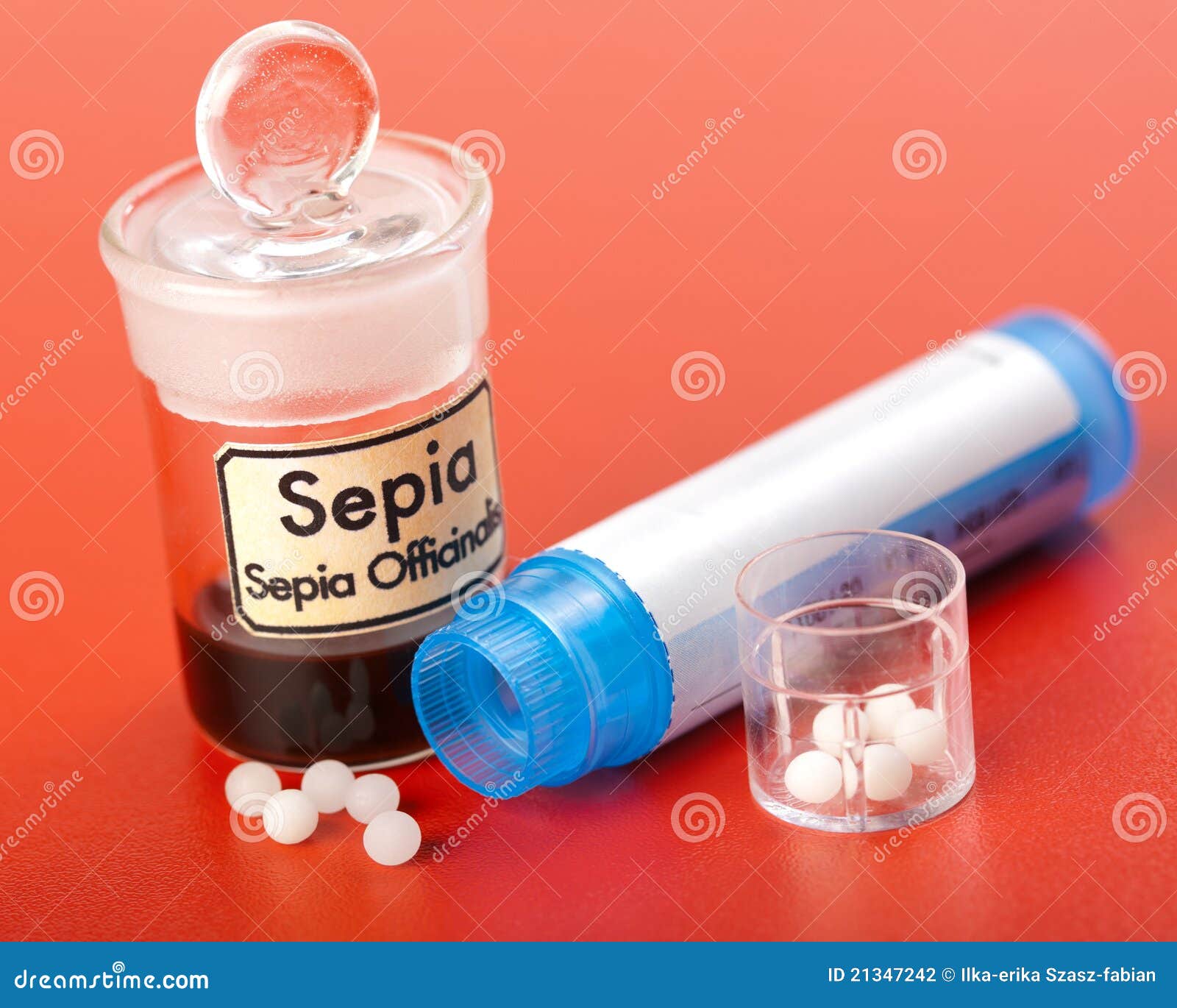 Sepia Officinalis En Homeopathische Madication Stock Foto - Image of ...