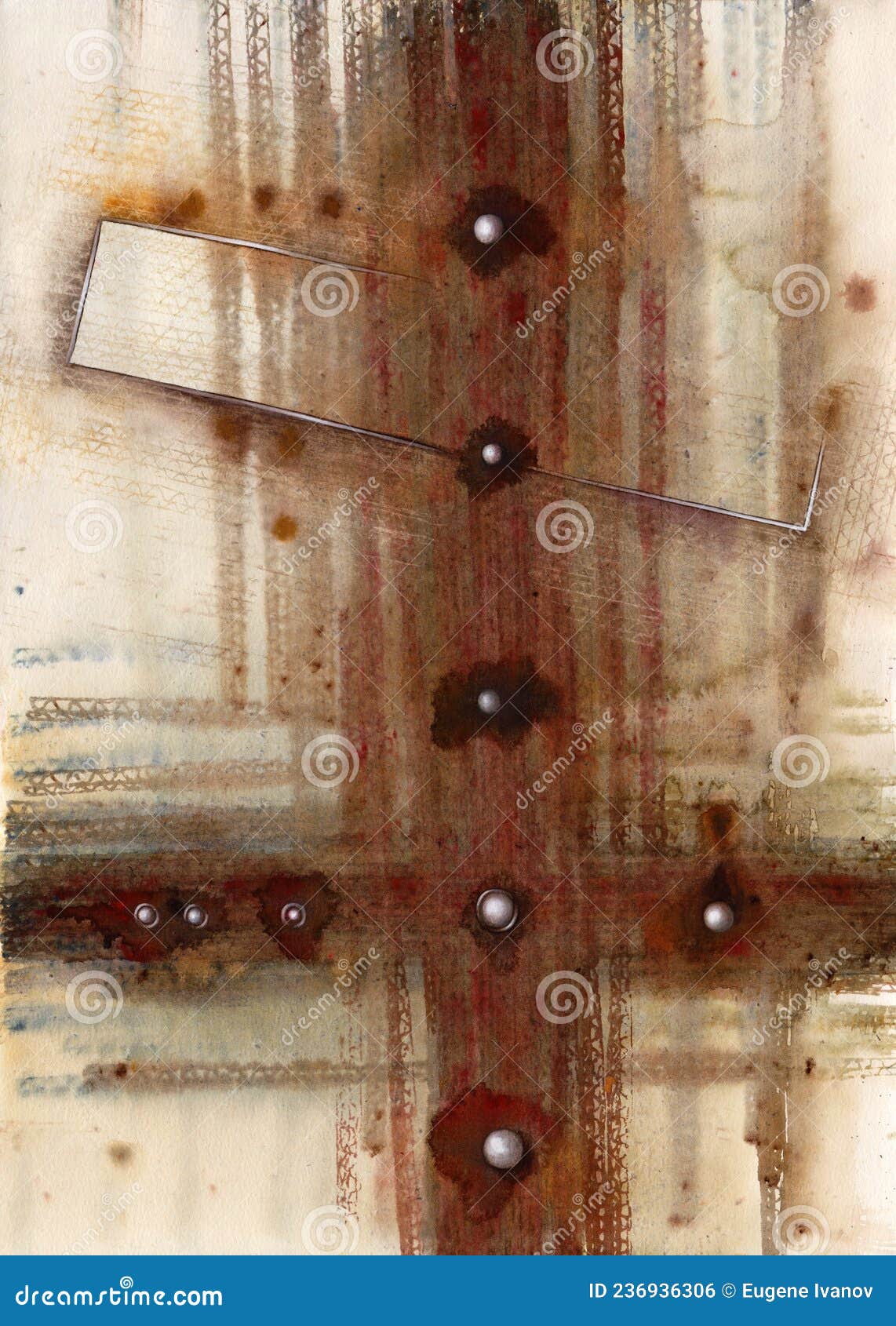 Sepia Old Abstract Art Painting Stock Photo - Image of backdrop ...