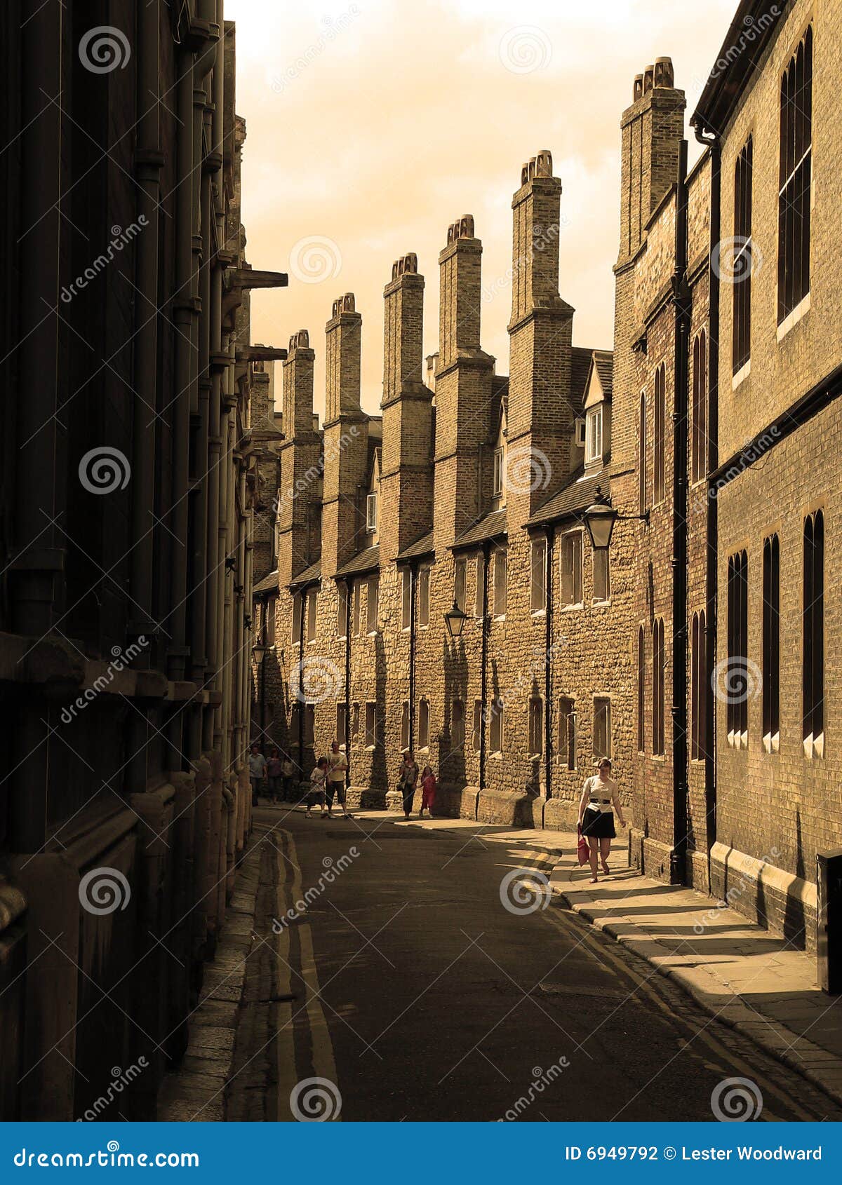 Sepia streets of the past stock photo. Image of brick - 6949792