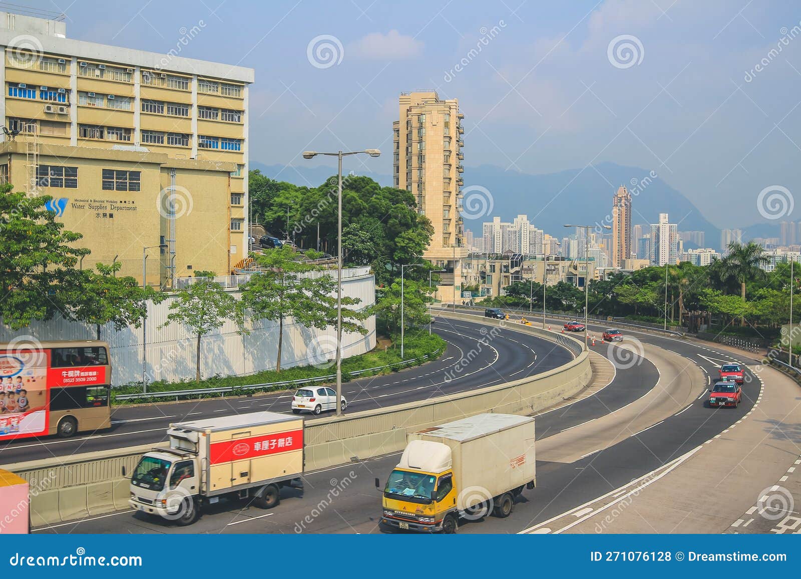 Highway in Hong Kong, Lung Cheung Road 15 Sept 2013 Editorial Stock ...
