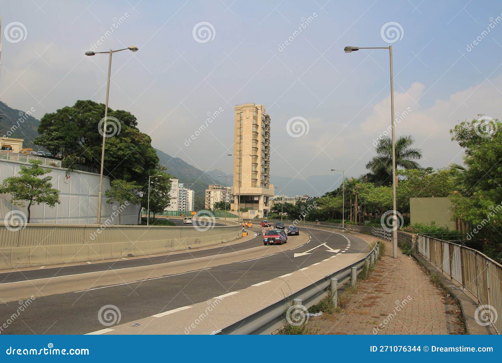 Highway in Hong Kong, Lung Cheung Road 15 Sept 2013 Editorial Stock ...