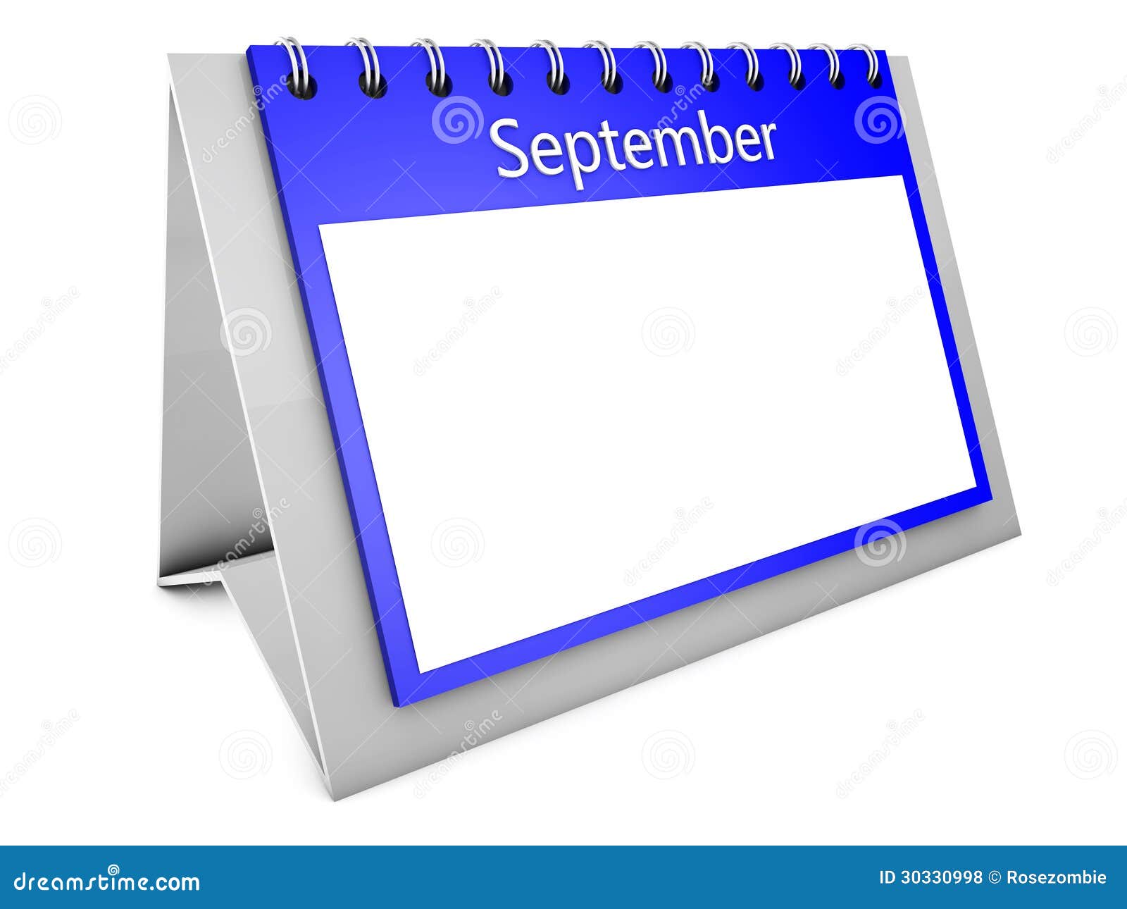 September blank calendar stock illustration. Illustration of blank ...