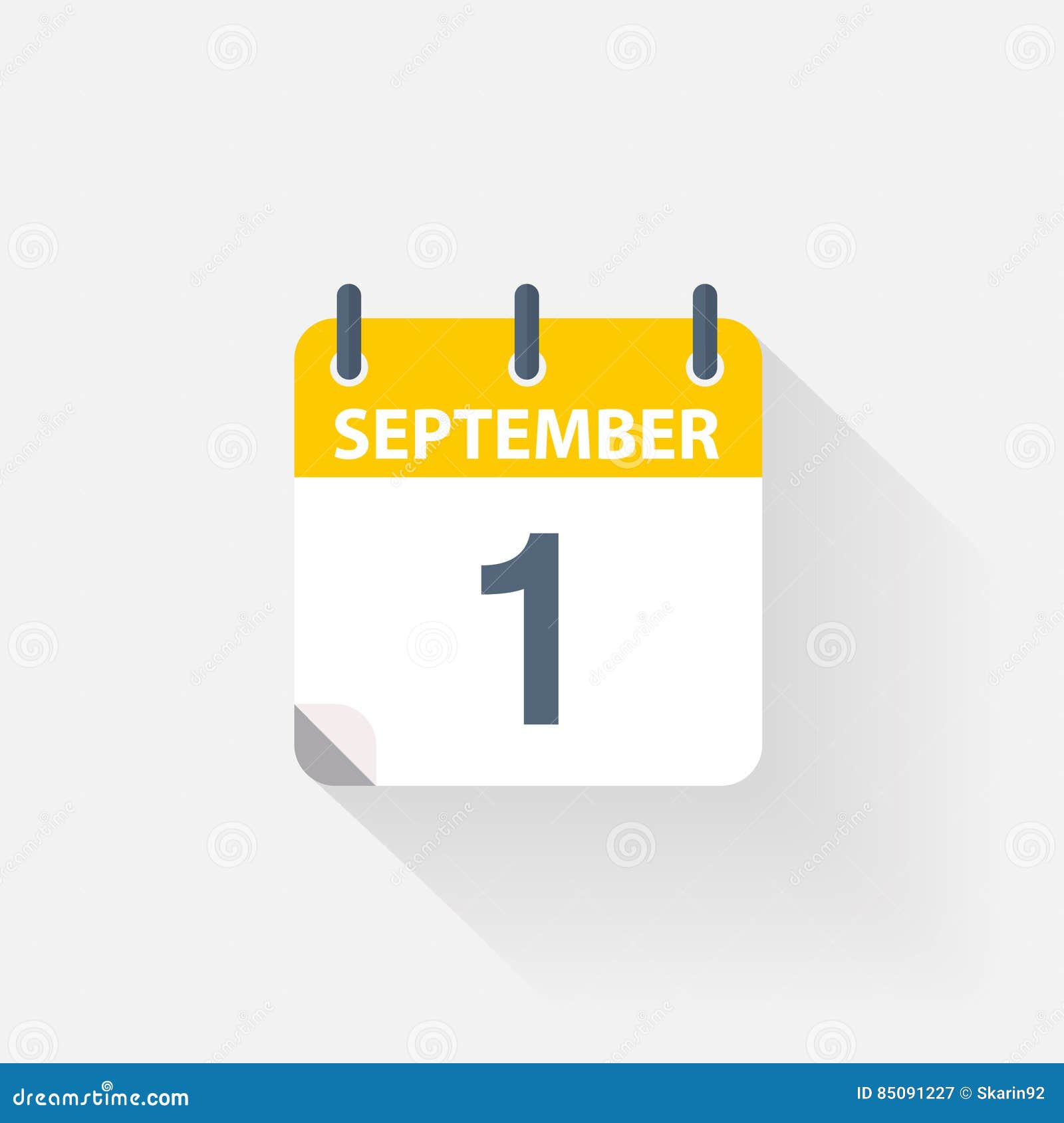 1 september calendar icon stock illustration. Illustration of sign ...