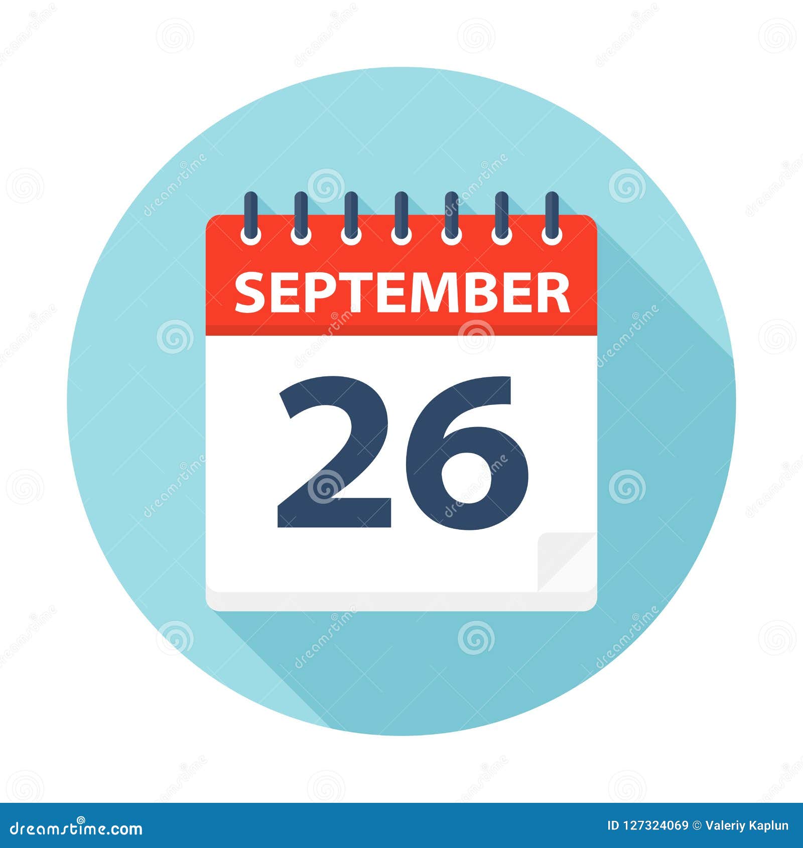 September 26 - Calendar Icon Stock Illustration - Illustration of 2021 ...