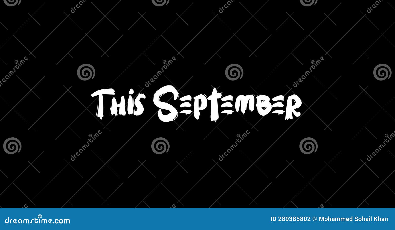 This September Grunge Transition Effect of Text Typography Animation on ...