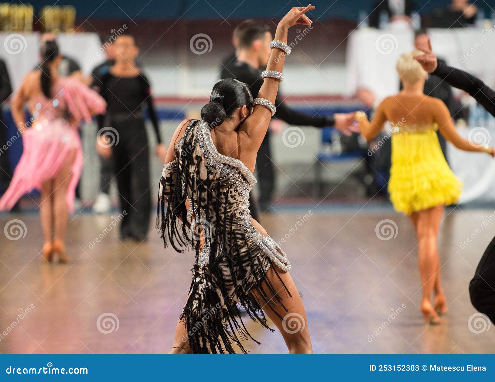 Dance competition salsa editorial stock photo. Image of couple - 253152303