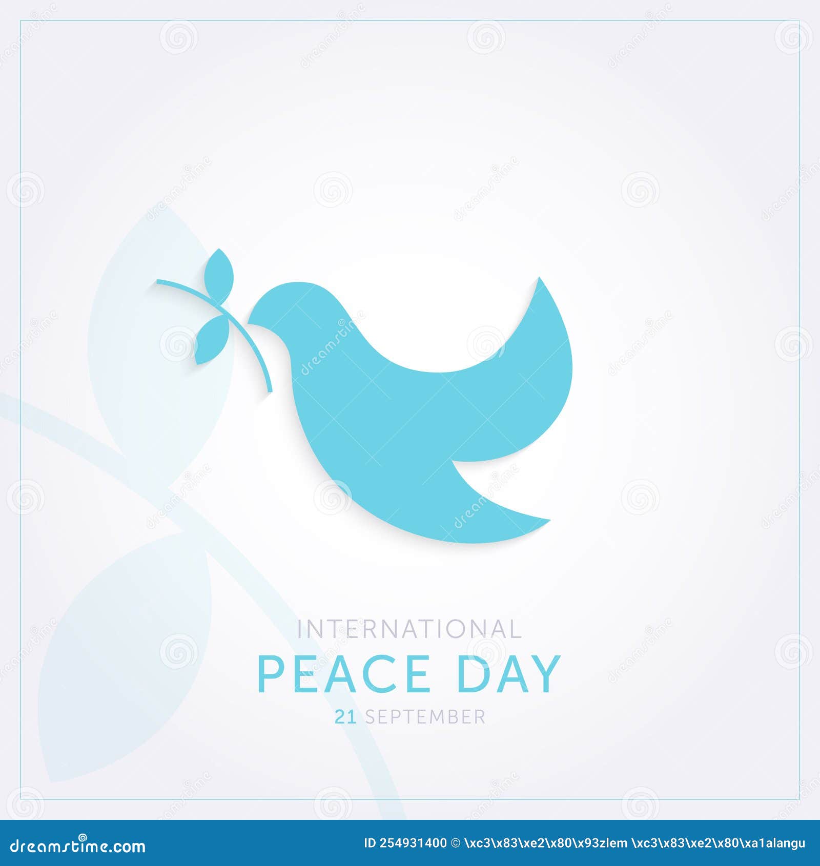 21 September International World Peace Day Concept Design Vector ...